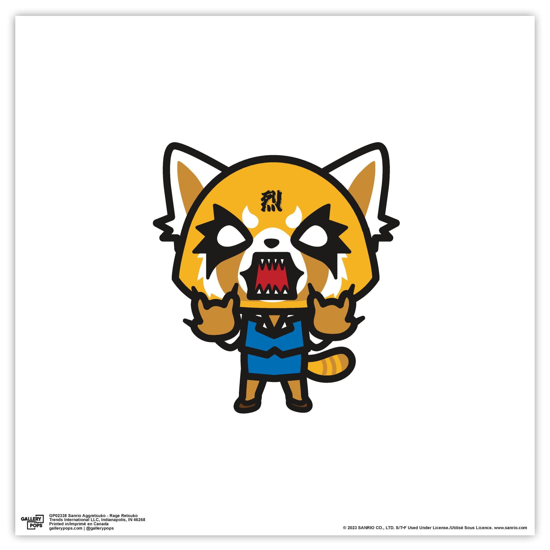 Gallery Pops Sanrio Aggretsuko - Rage Retsuko Wall Art, Unframed ...