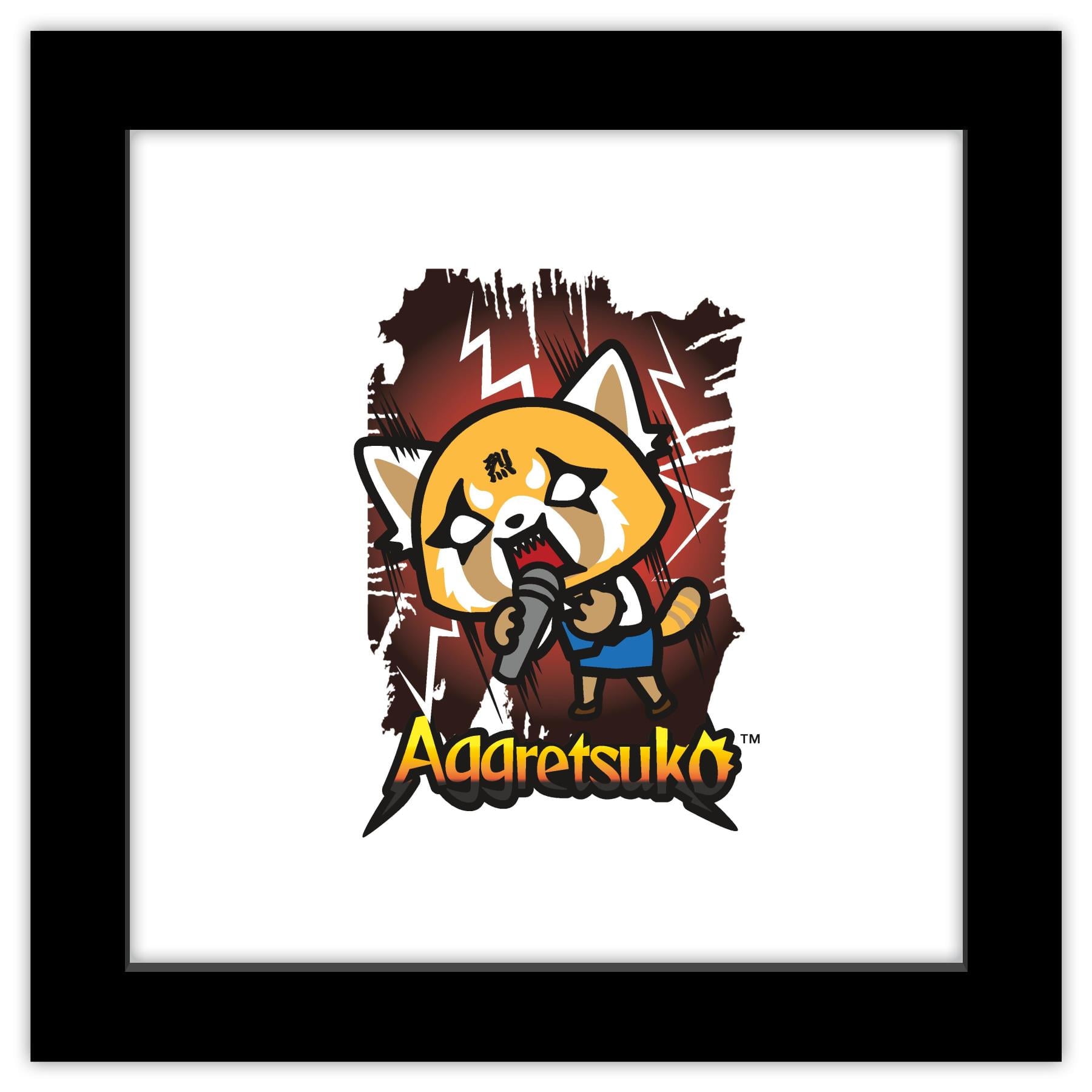 Gallery Pops Sanrio Aggretsuko - Retsuko Death Metal Emblem Wall Art ...