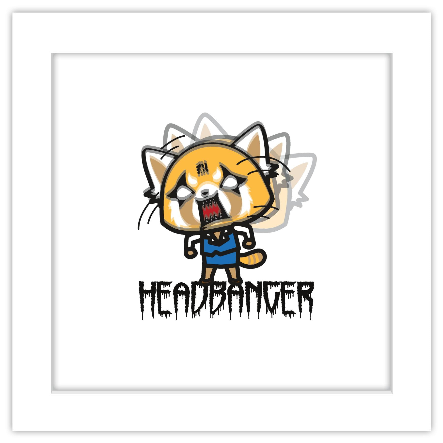 Gallery Pops Sanrio Aggretsuko - Retsuko Headbanger Wall Art, White ...