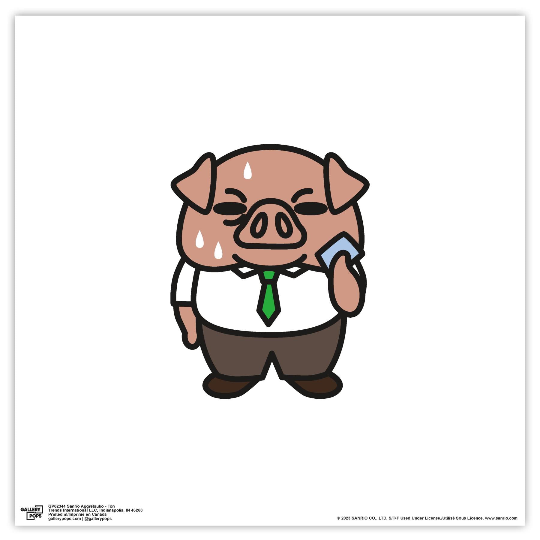 Gallery Pops Sanrio Aggretsuko - Ton Wall Art, Unframed Version, 12" x ...