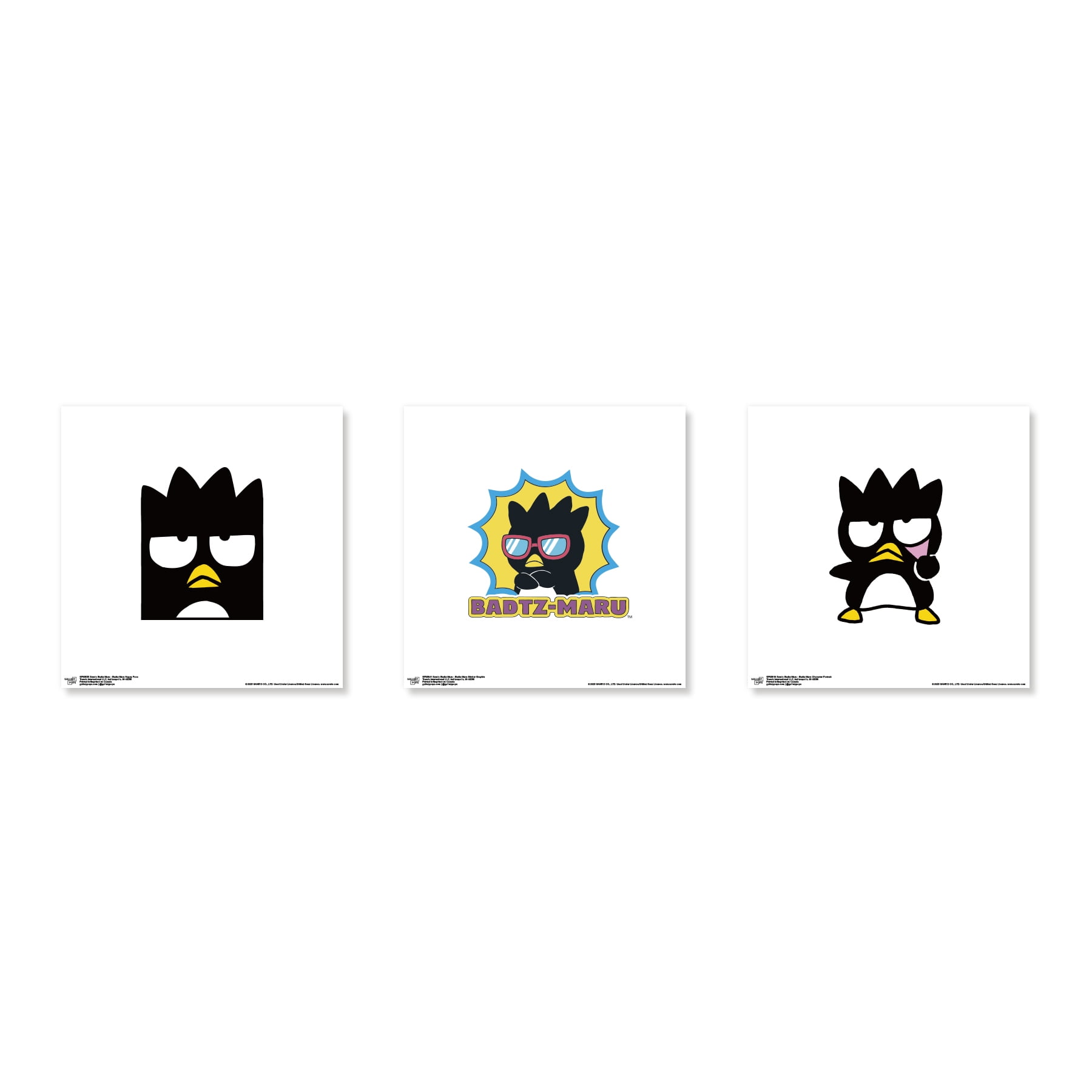 Gallery Pops Sanrio Hello Kitty - Badtz-Maru Wall Art Bundle (3-Pack ...
