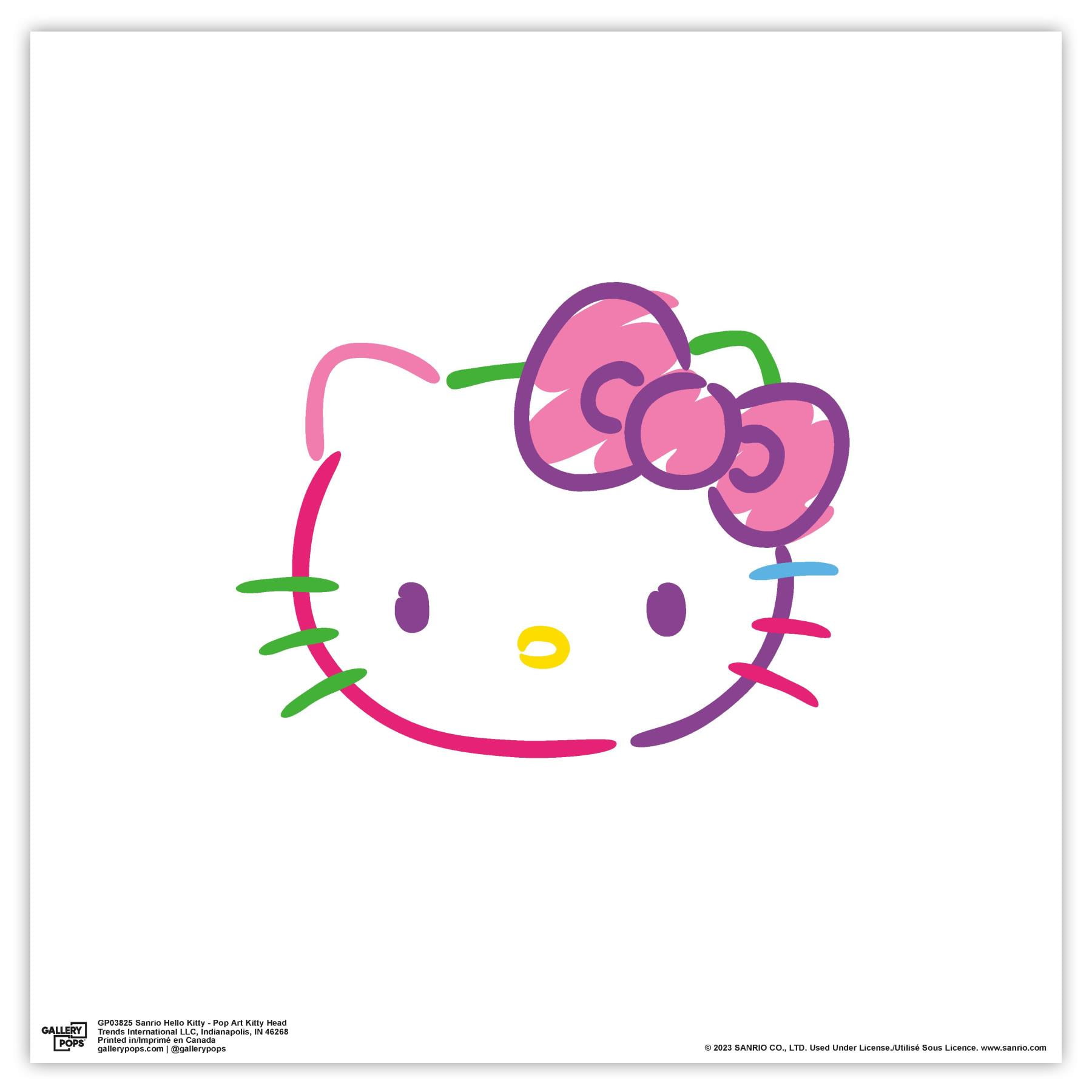 Gallery Pops Sanrio Hello Kitty - Pop Art Kitty Head Wall Art, Unframed ...