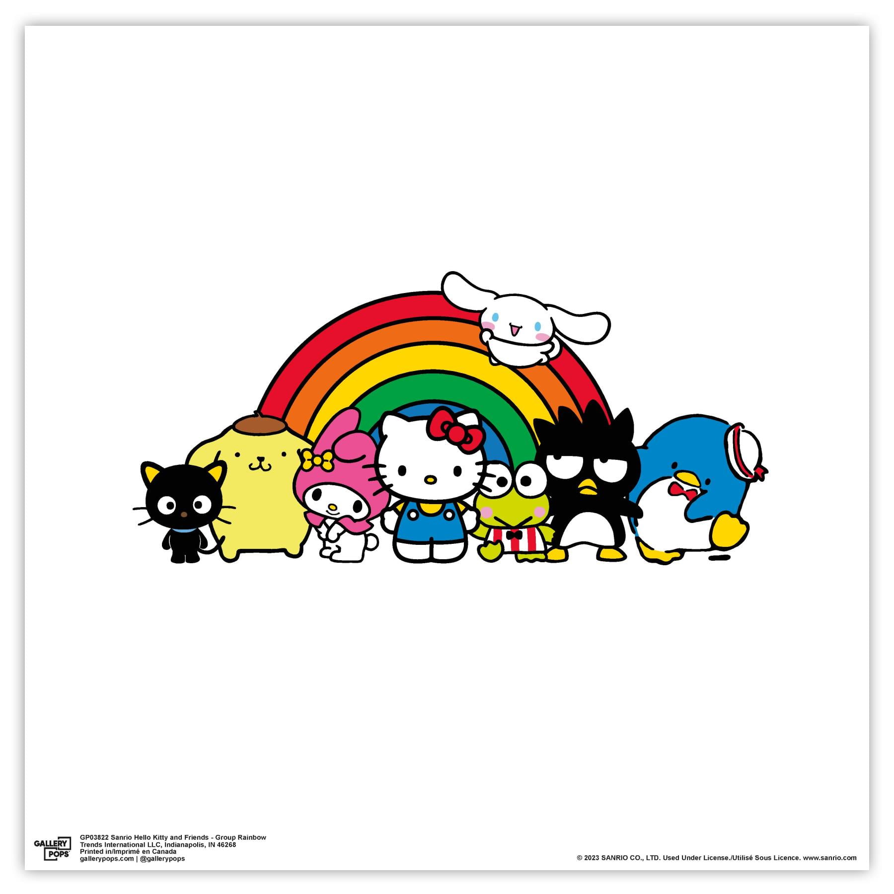 Gallery Pops Sanrio Hello Kitty and Friends - Group Rainbow Wall Art ...