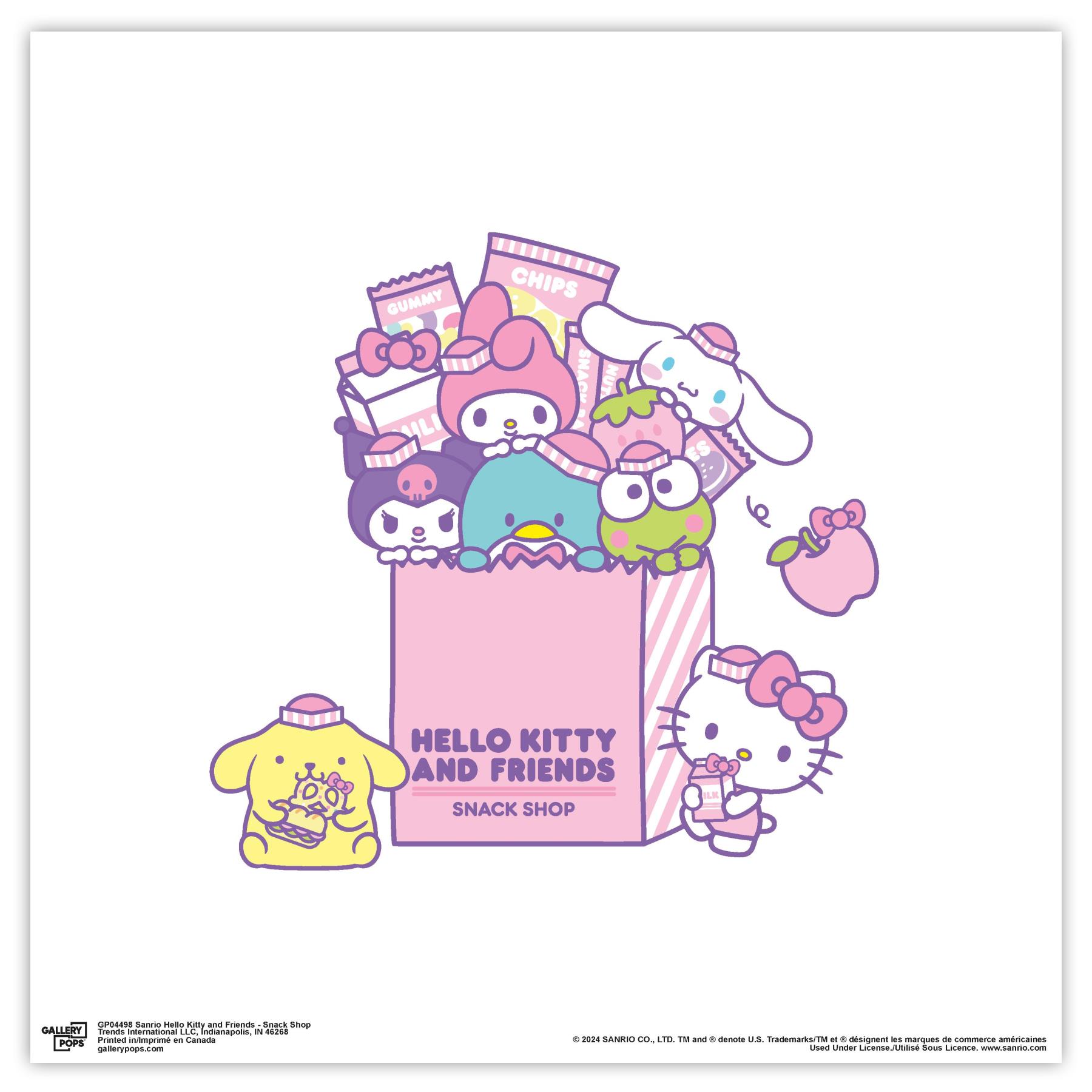 Gallery Pops Sanrio Hello Kitty and Friends - Snack Shop Wall Art ...