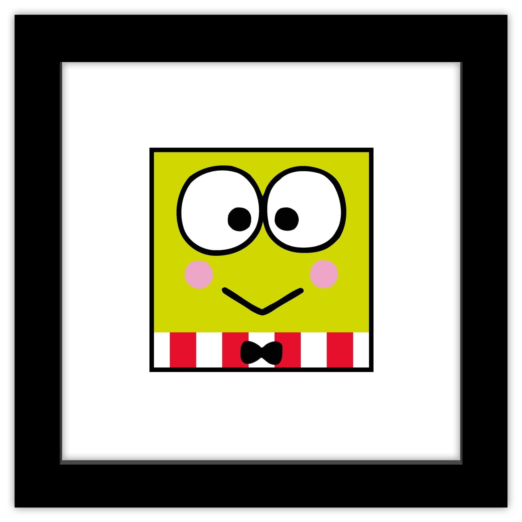 Gallery Pops Sanrio Keroppi - Keroppi Happy Face Wall Art, Black Framed ...