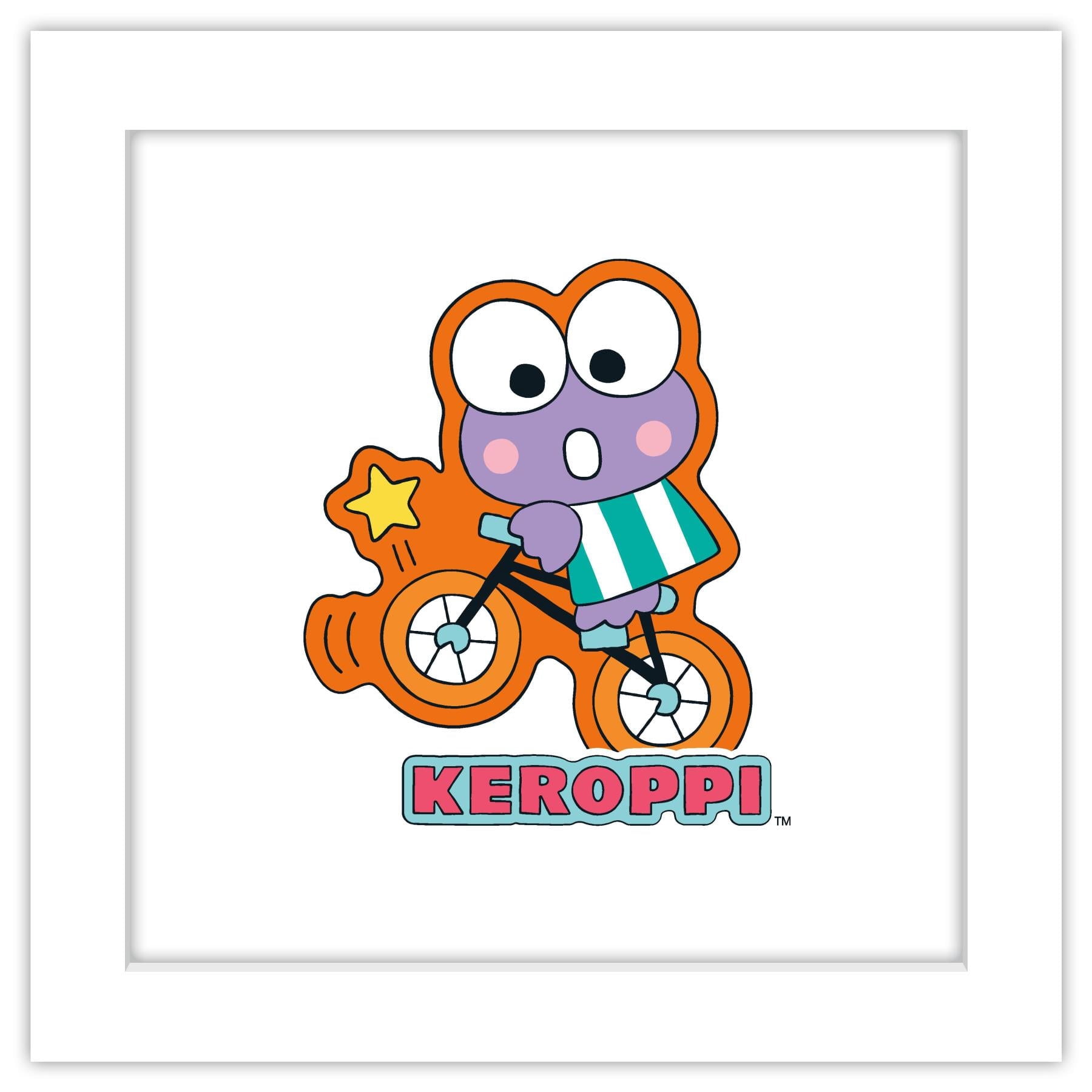 Gallery Pops Sanrio Keroppi - Keroppi Sticker Graphic Wall Art, White ...