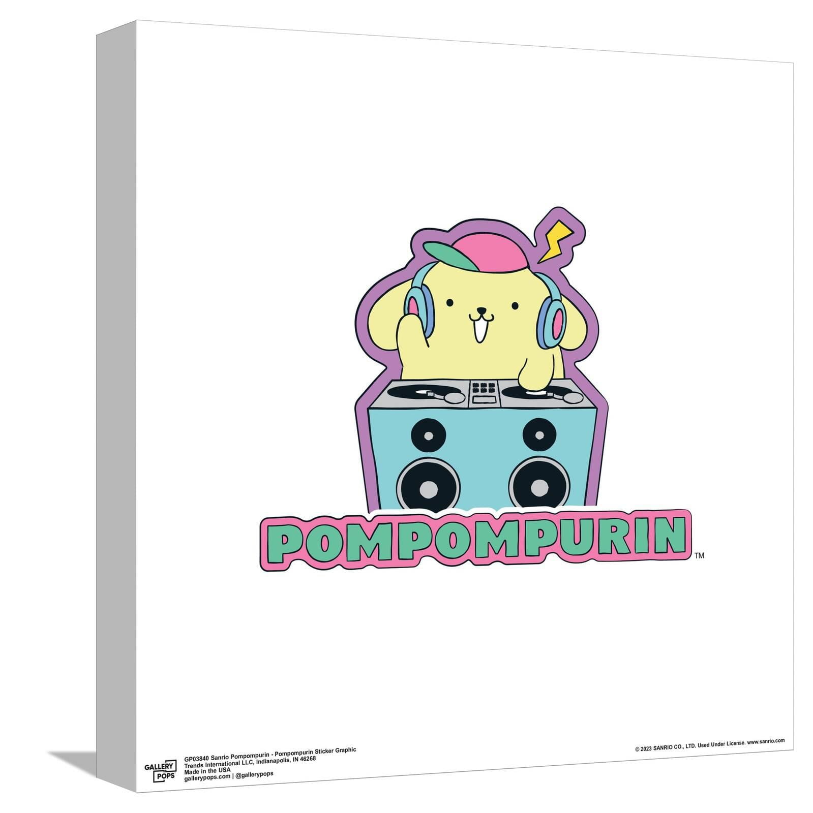 Gallery Pops Sanrio Pompompurin - Pompompurin Sticker Graphic Canvas Wall Art, Unframed Version ...