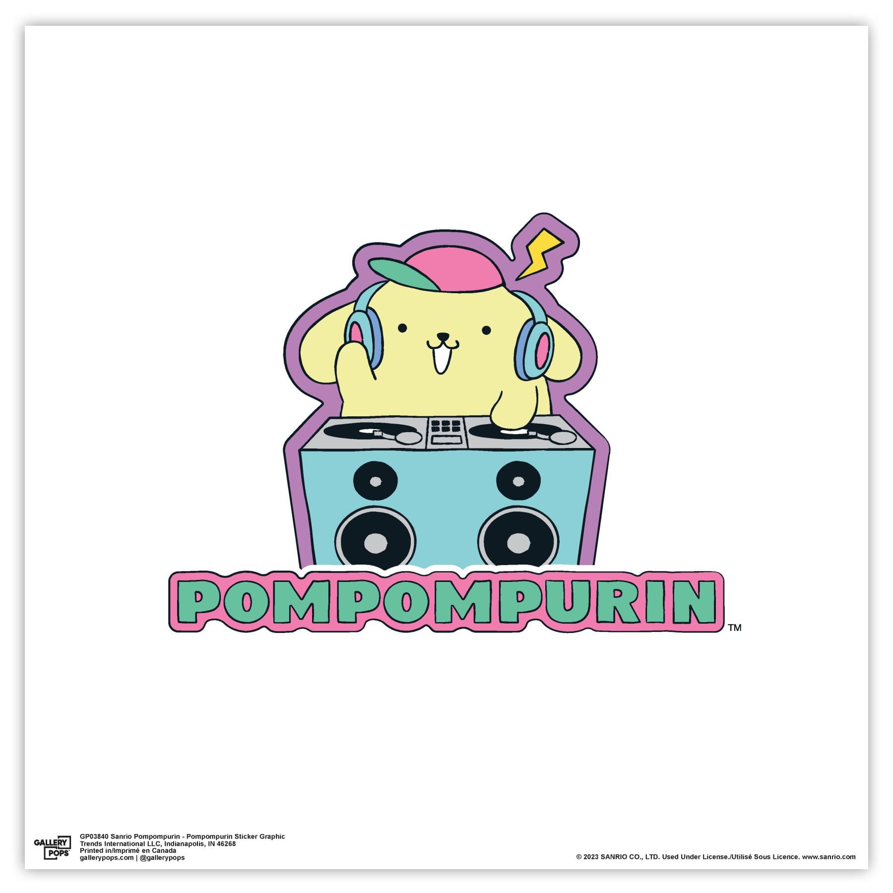 Gallery Pops Sanrio Pompompurin - Pompompurin Sticker Graphic Wall Art ...