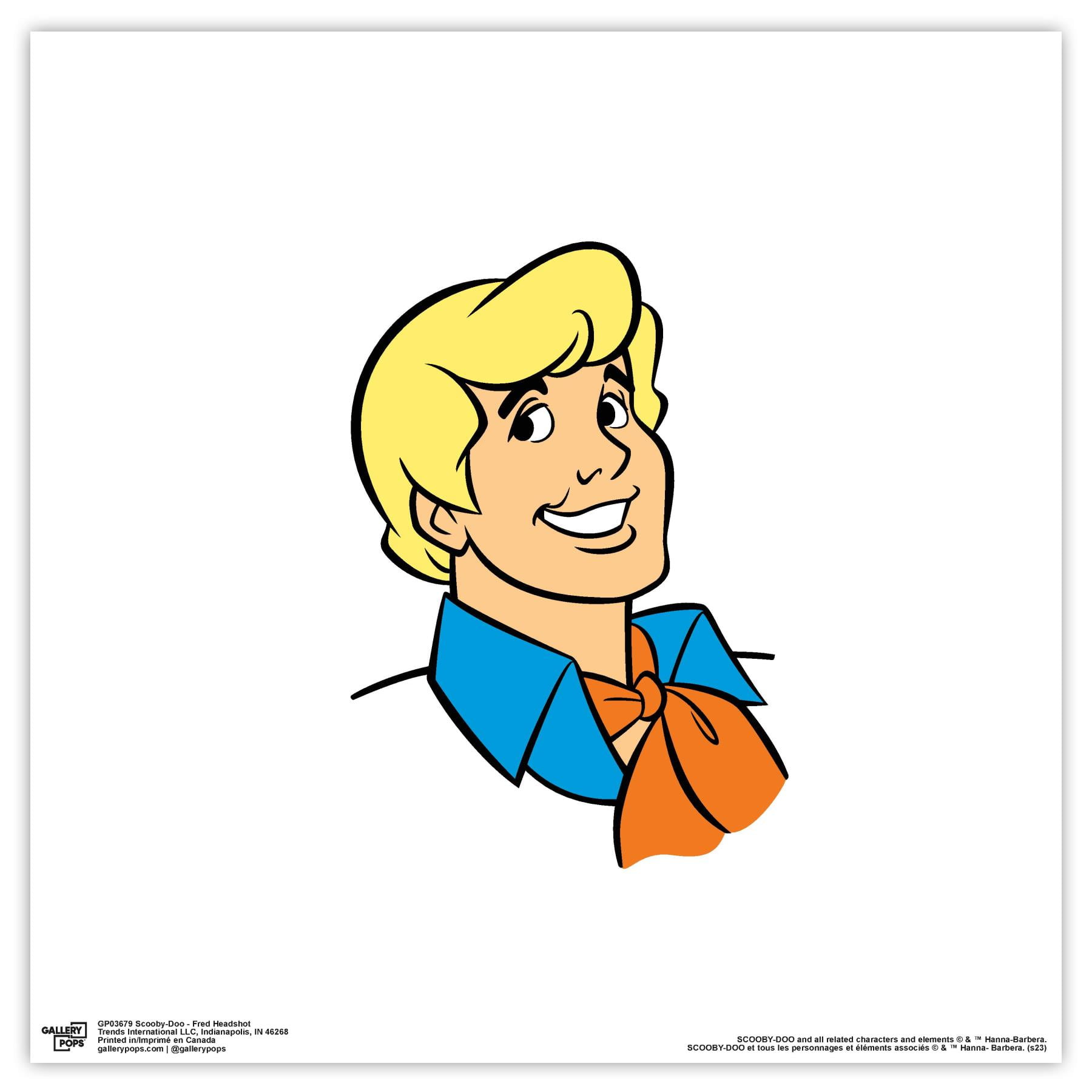 Gallery Pops Scooby-Doo - Fred Headshot Wall Art, Unframed Version, 12 ...