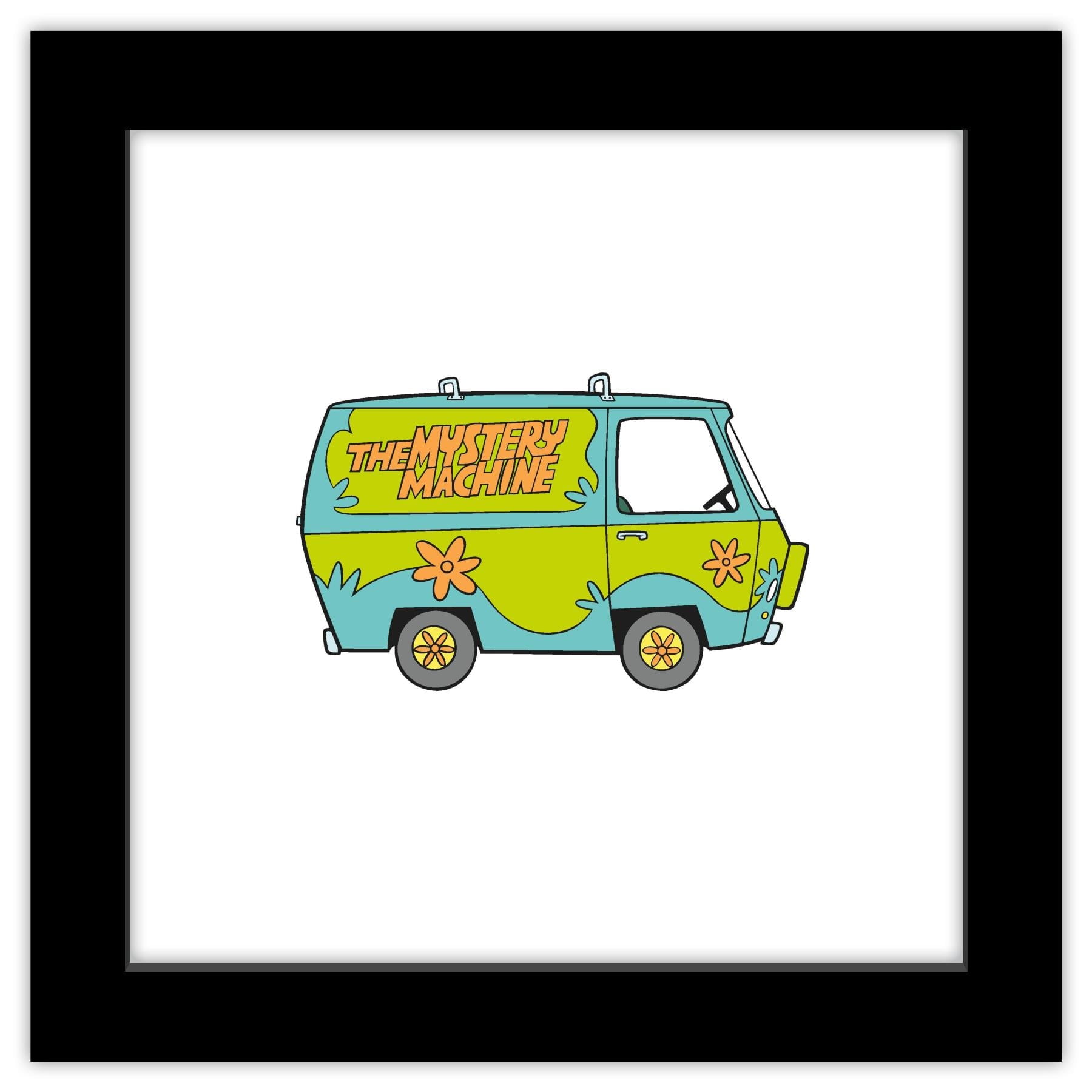 Gallery Pops Scooby-Doo - Mystery Machine Wall Art, Black Framed ...