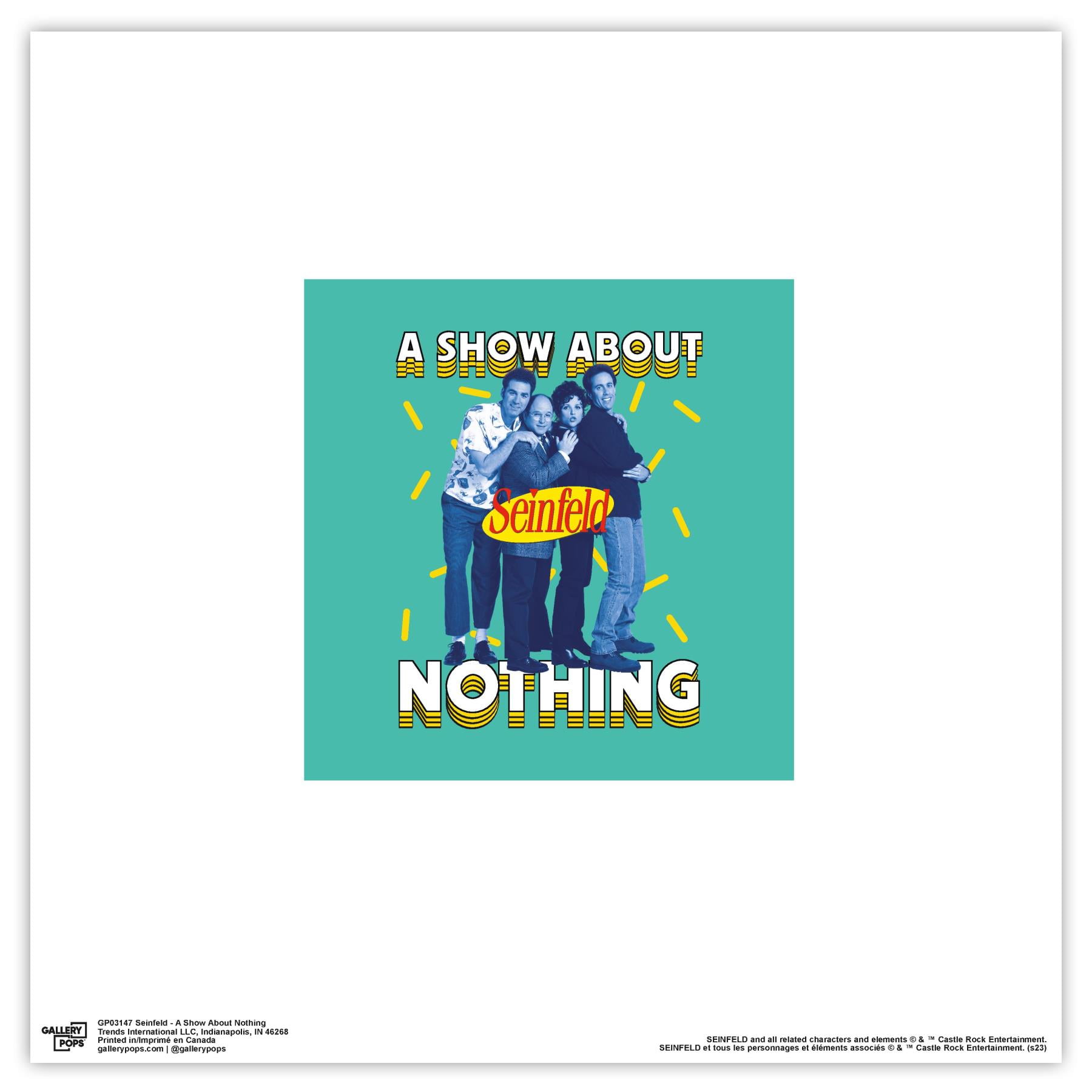 Gallery Pops Seinfeld - A Show About Nothing Wall Art, Unframed Version ...