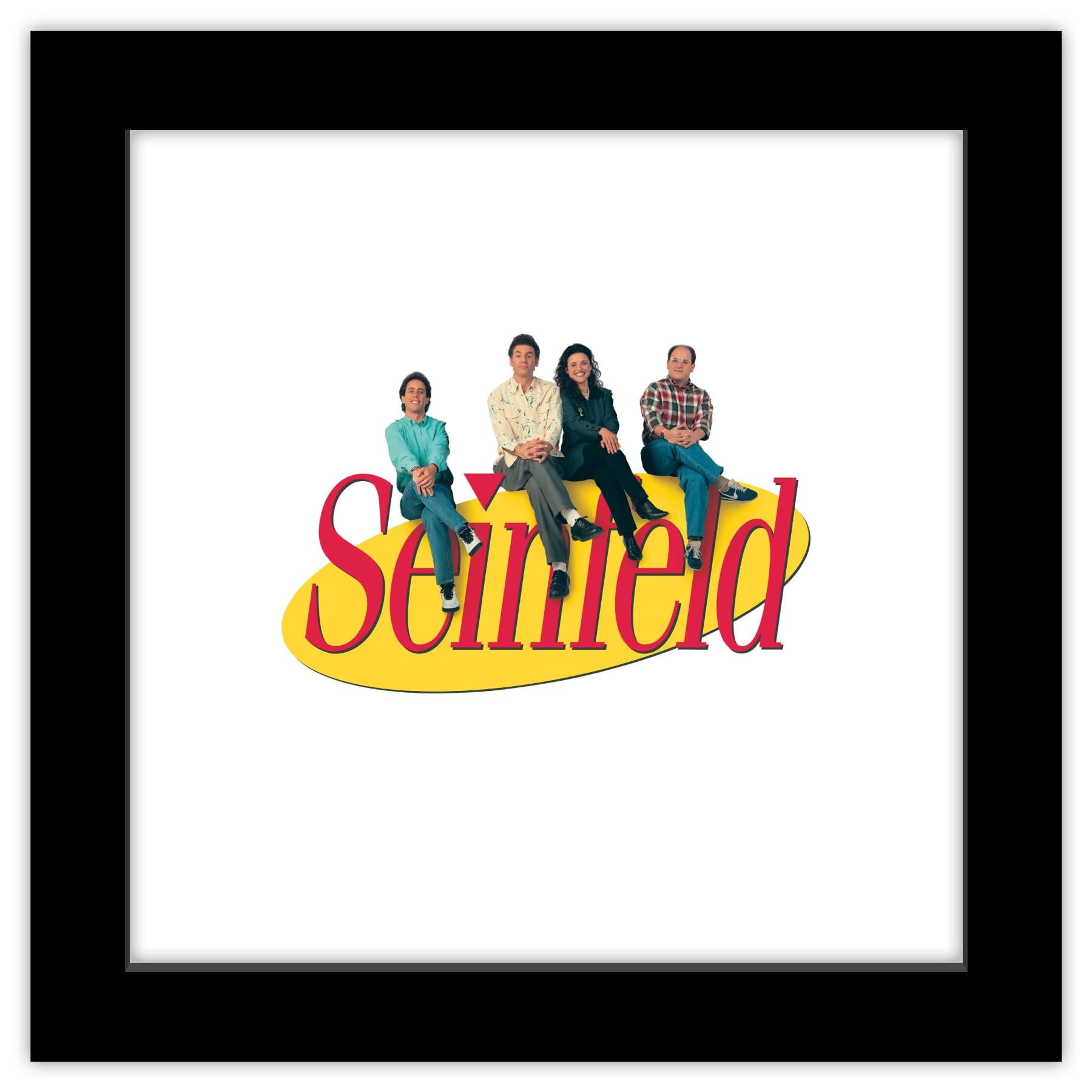 Gallery Pops Seinfeld - Logo Wall Art, Black Framed Version, 12" x 12 ...