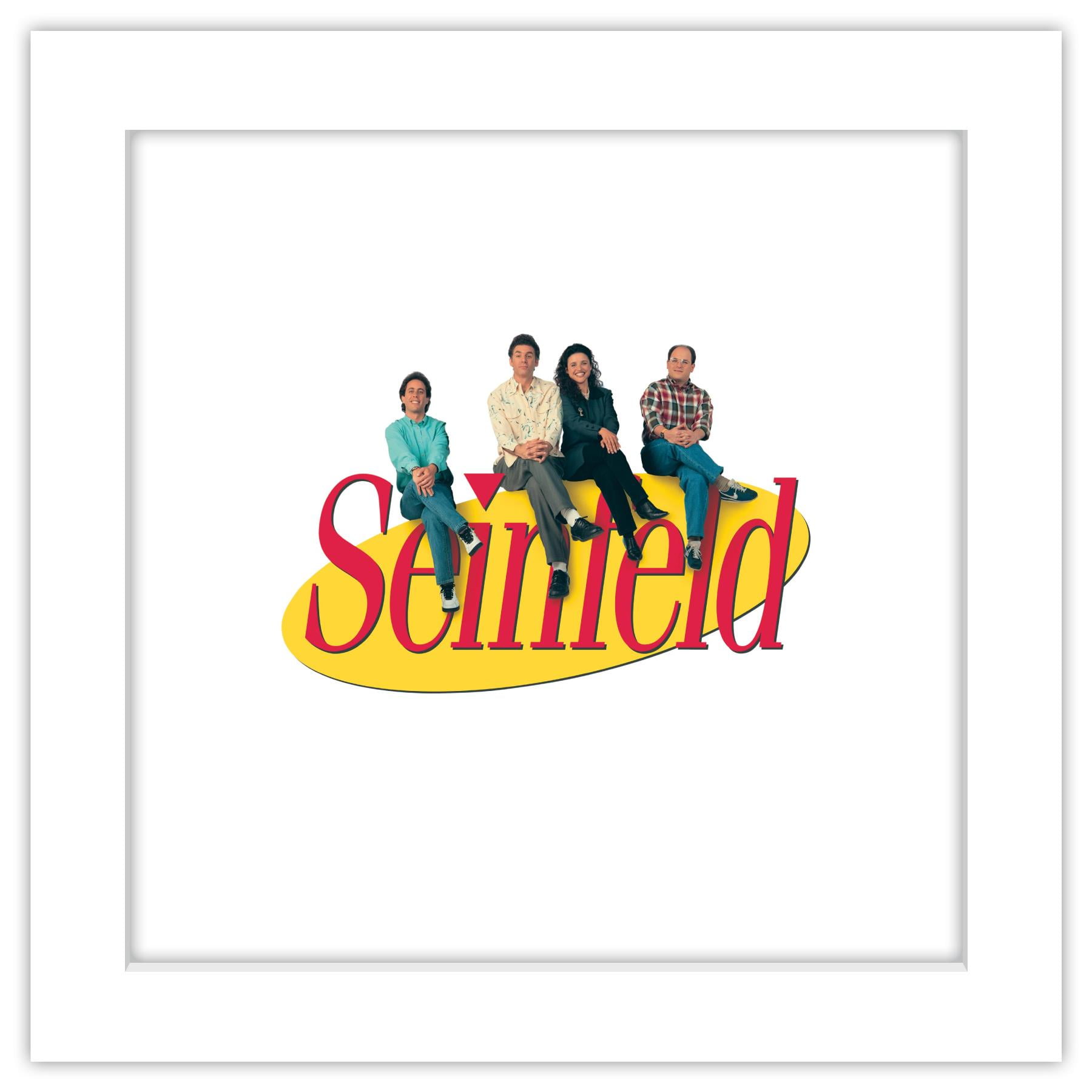 Gallery Pops Seinfeld - Logo Wall Art, White Framed Version, 12" x 12 ...