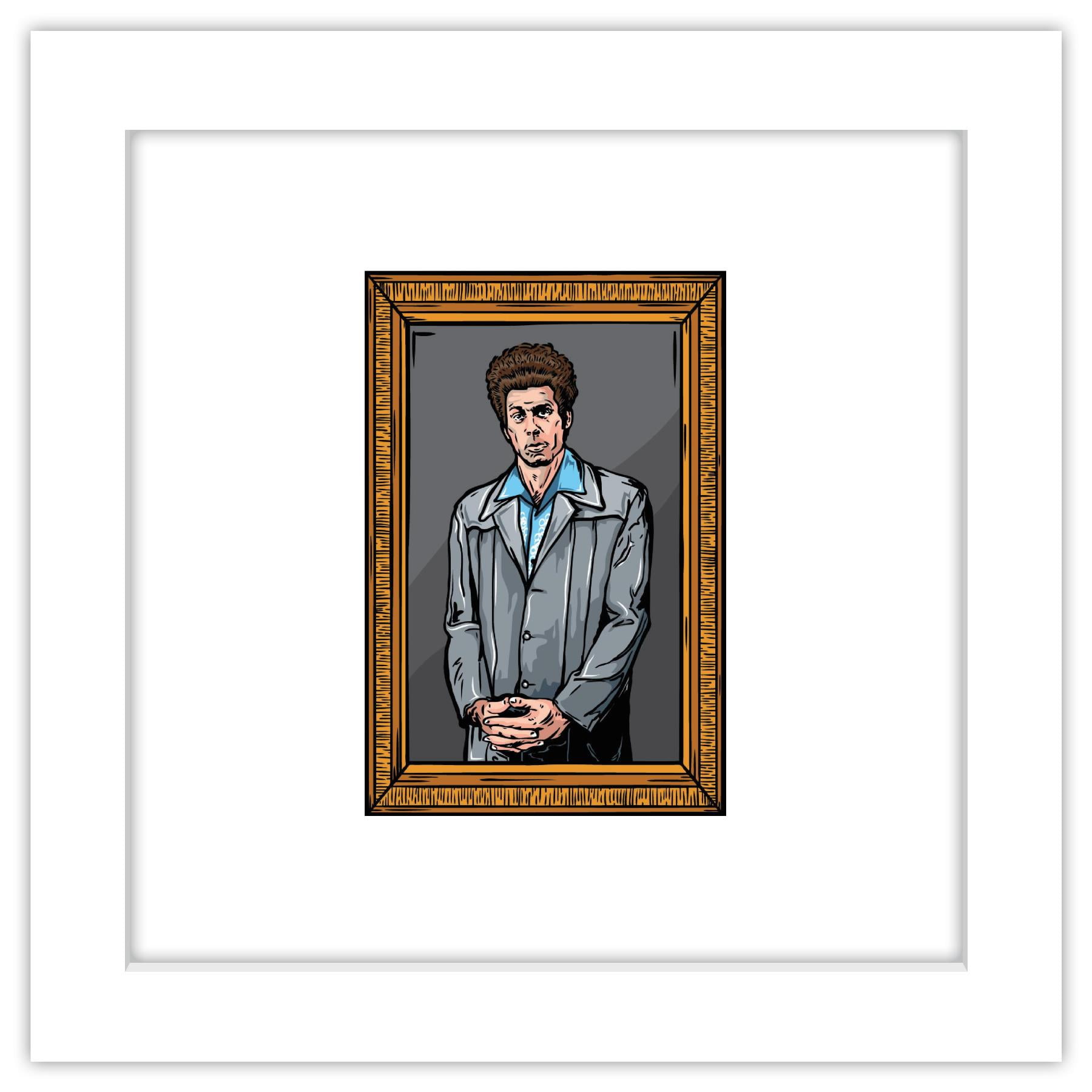 Gallery Pops Seinfeld - The Kramer Illustrated Wall Art, White Framed ...