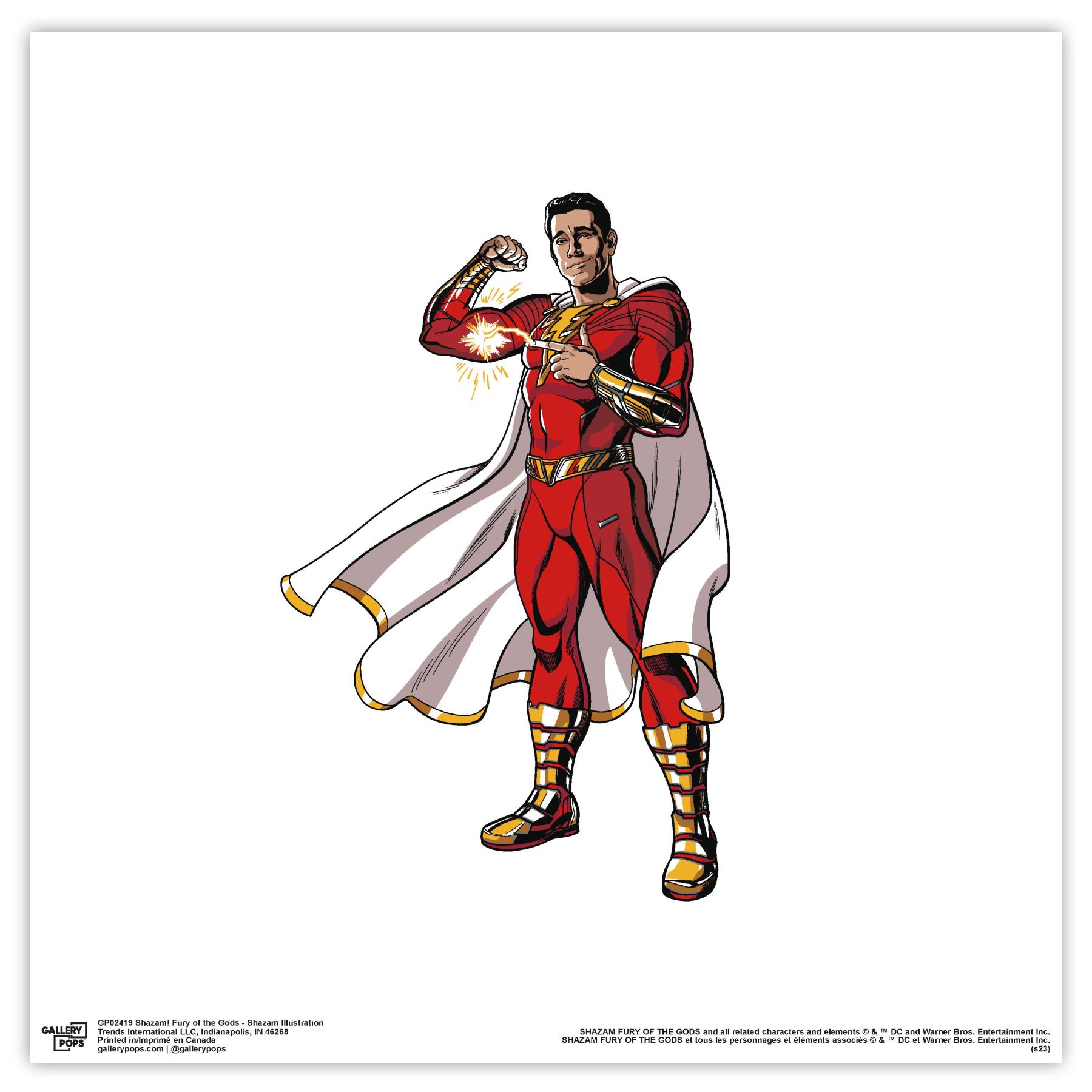 Gallery Pops Shazam! Fury of the Gods - Shazam Illustration Wall Art ...