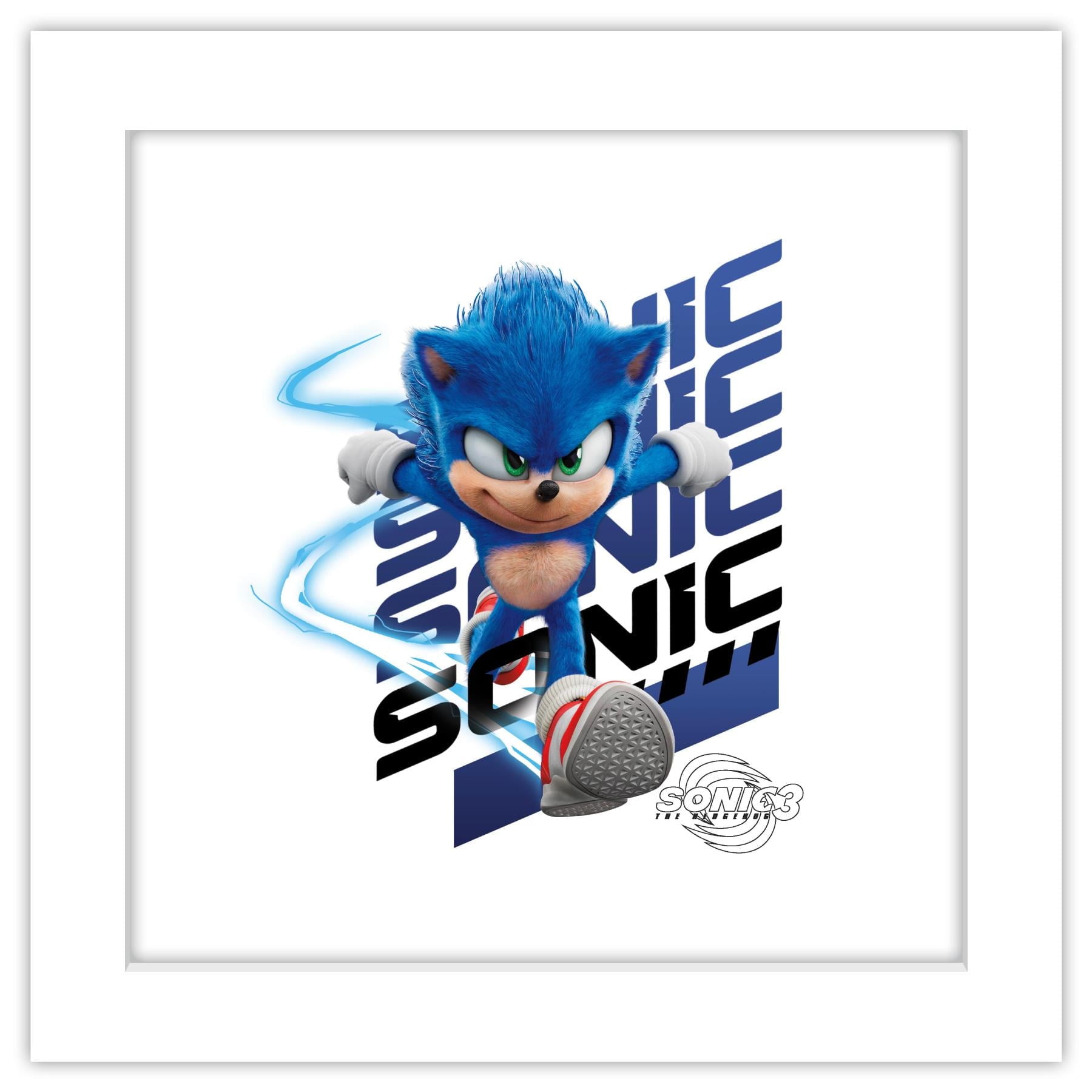 Gallery Pops Sonic the Hedgehog 3 - Sonic Graphic Wall Art, White ...