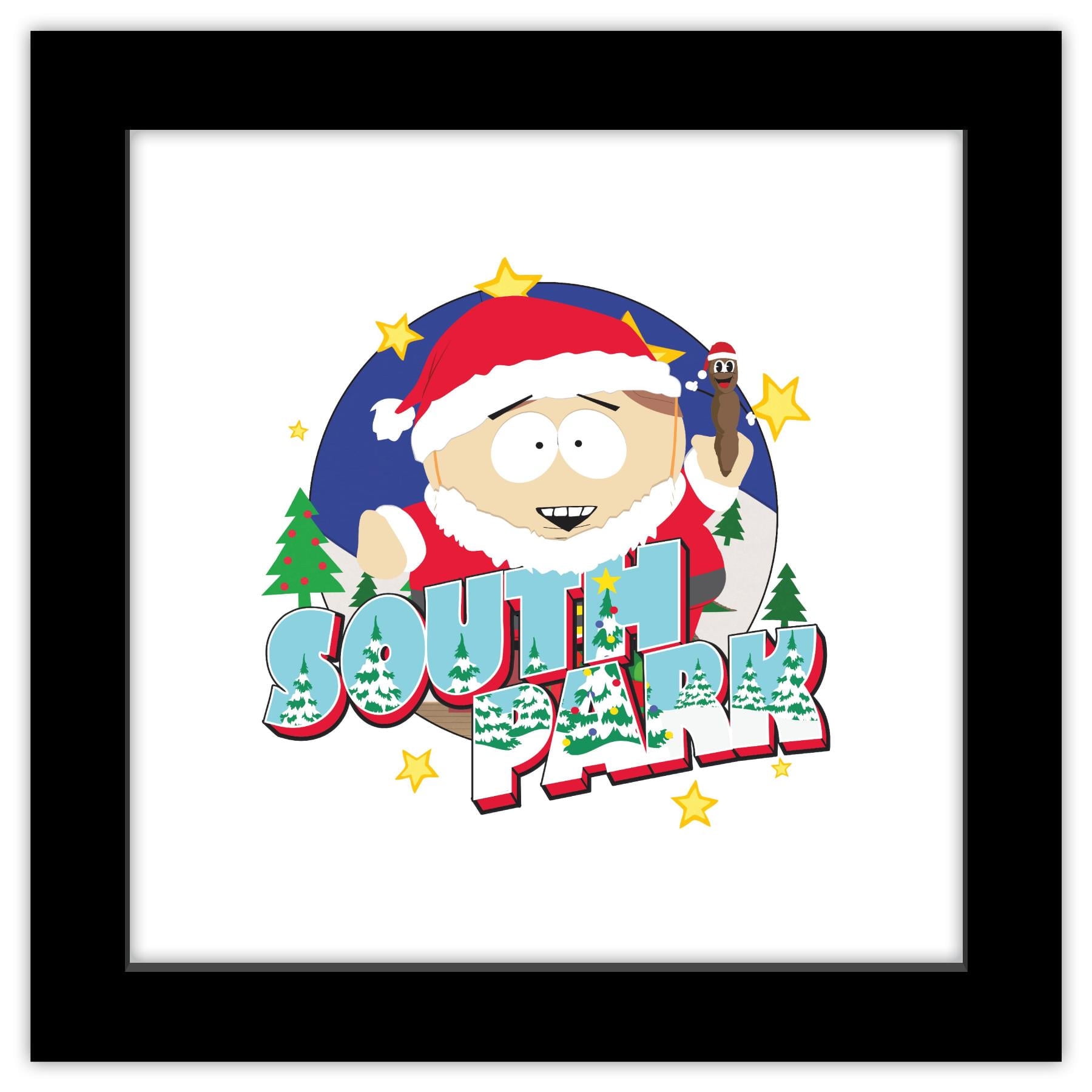 Gallery Pops South Park - Cartman Christmas Wall Art, Black Framed ...