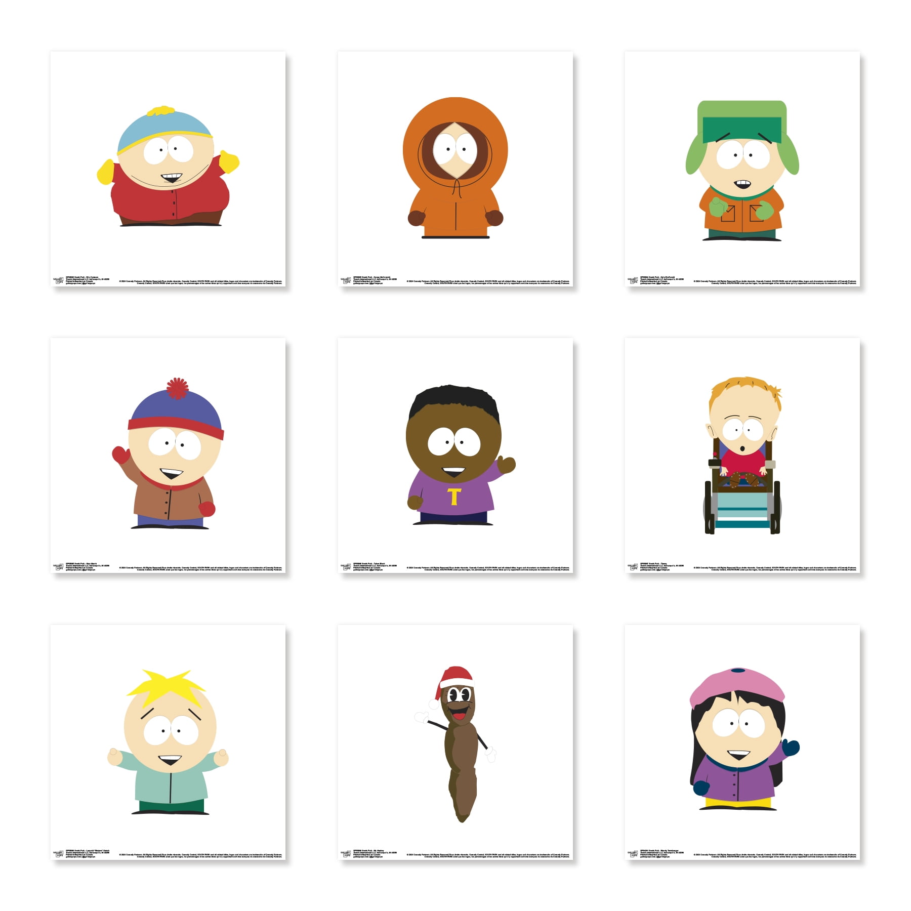 Gallery Pops South Park - Character Wall Art Bundle (9-Pack) - Walmart.com