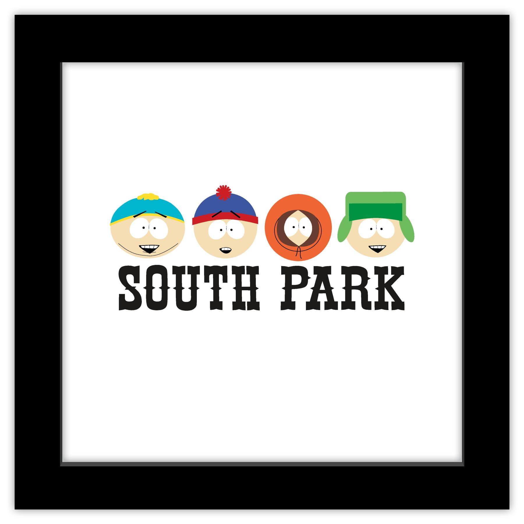 Gallery Pops South Park - Characters Logo Wall Art, Black Framed ...