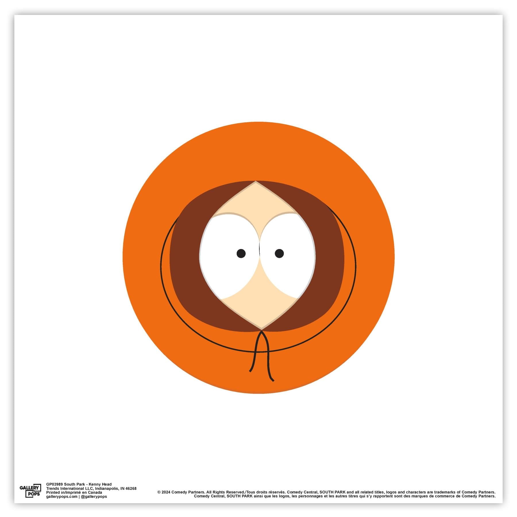 Gallery Pops South Park - Kenny Head Wall Art, Unframed Version, 12" x ...