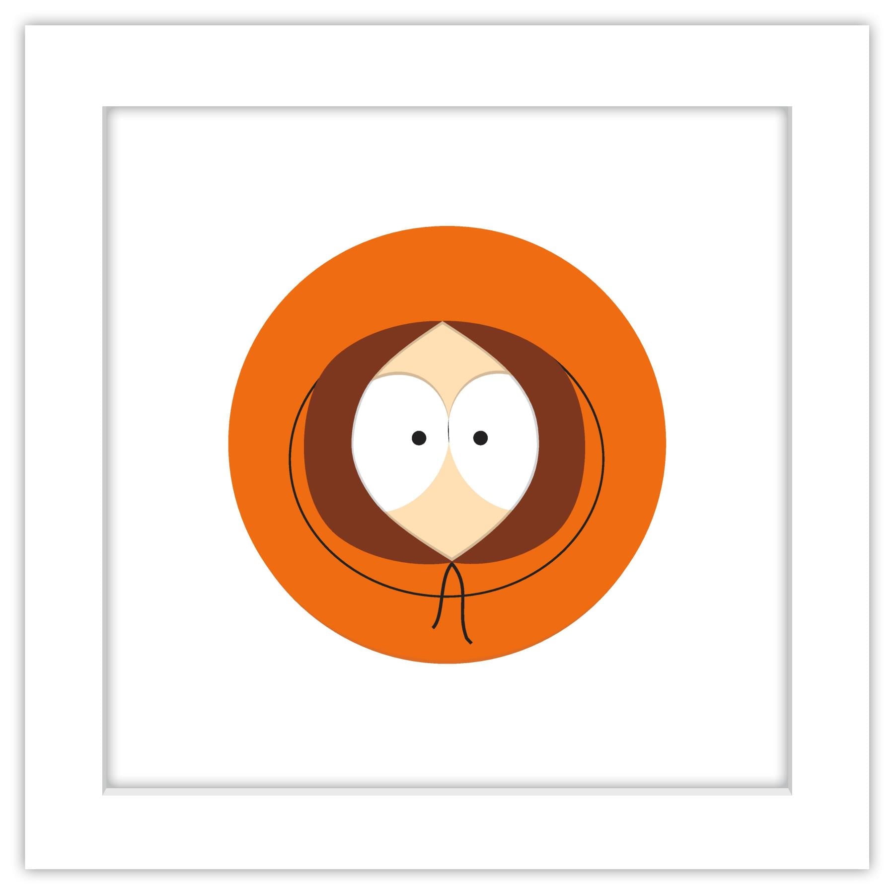 Gallery Pops South Park - Kenny Head Wall Art, White Framed Version, 12 ...