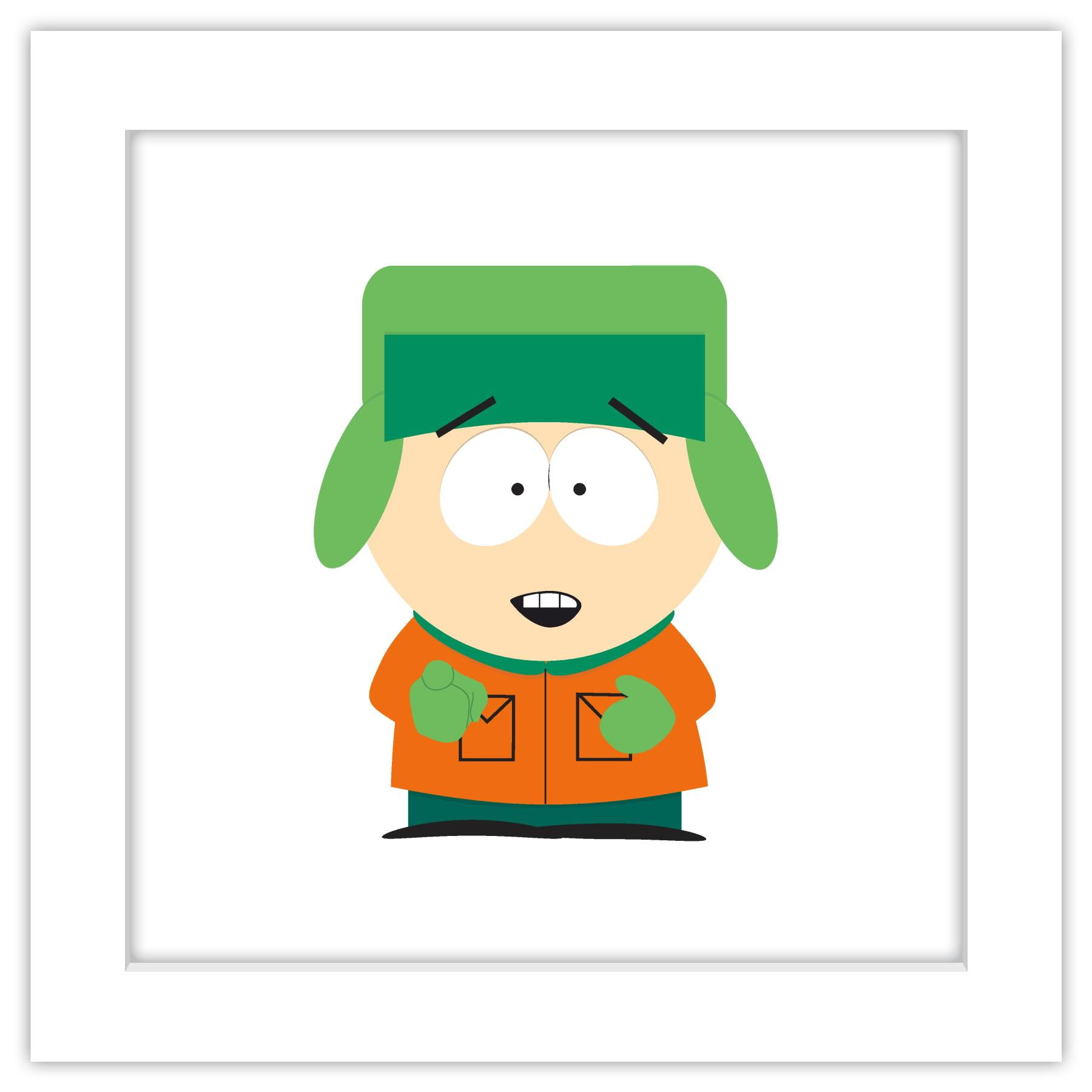 Gallery Pops South Park - Kyle Broflovski Wall Art, White Framed ...