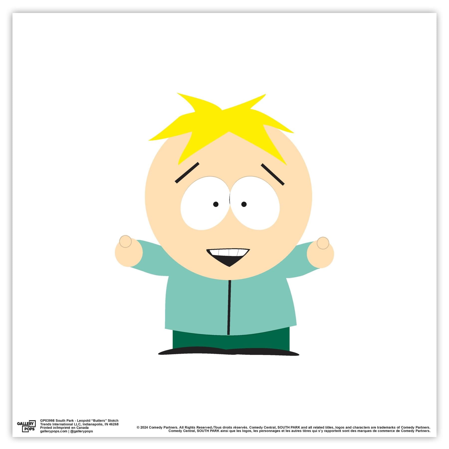 Gallery Pops South Park - Leopold "Butters" Stotch Wall Art, Unframed ...