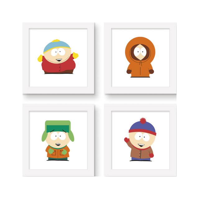 Gallery Pops South Park - The Boys Wall Art Bundle (4-Pack) - Walmart.com