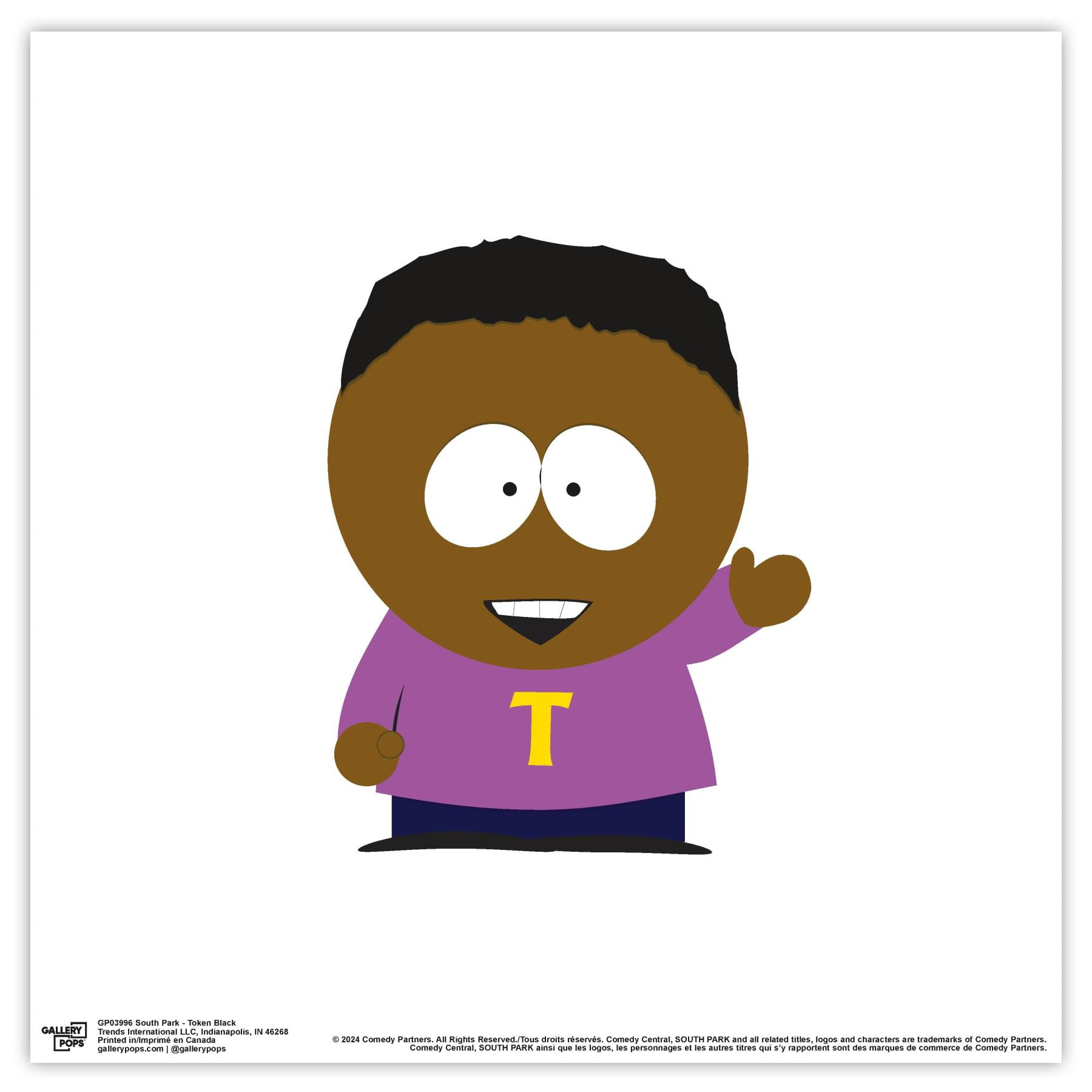 Gallery Pops South Park - Token Black Wall Art, Unframed Version, 12" x ...