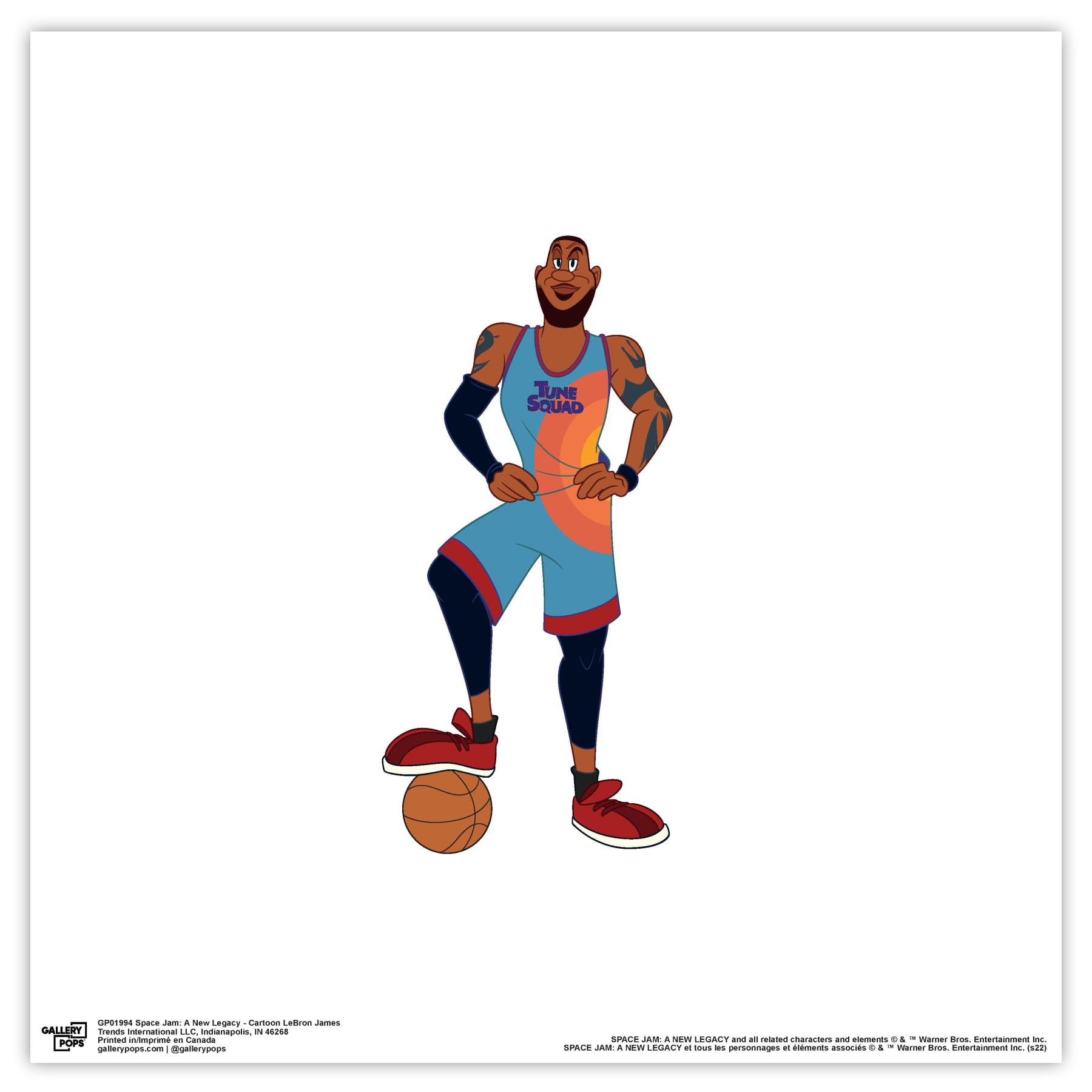 Gallery Pops Space Jam: A New Legacy - Cartoon LeBron James Wall Art ...