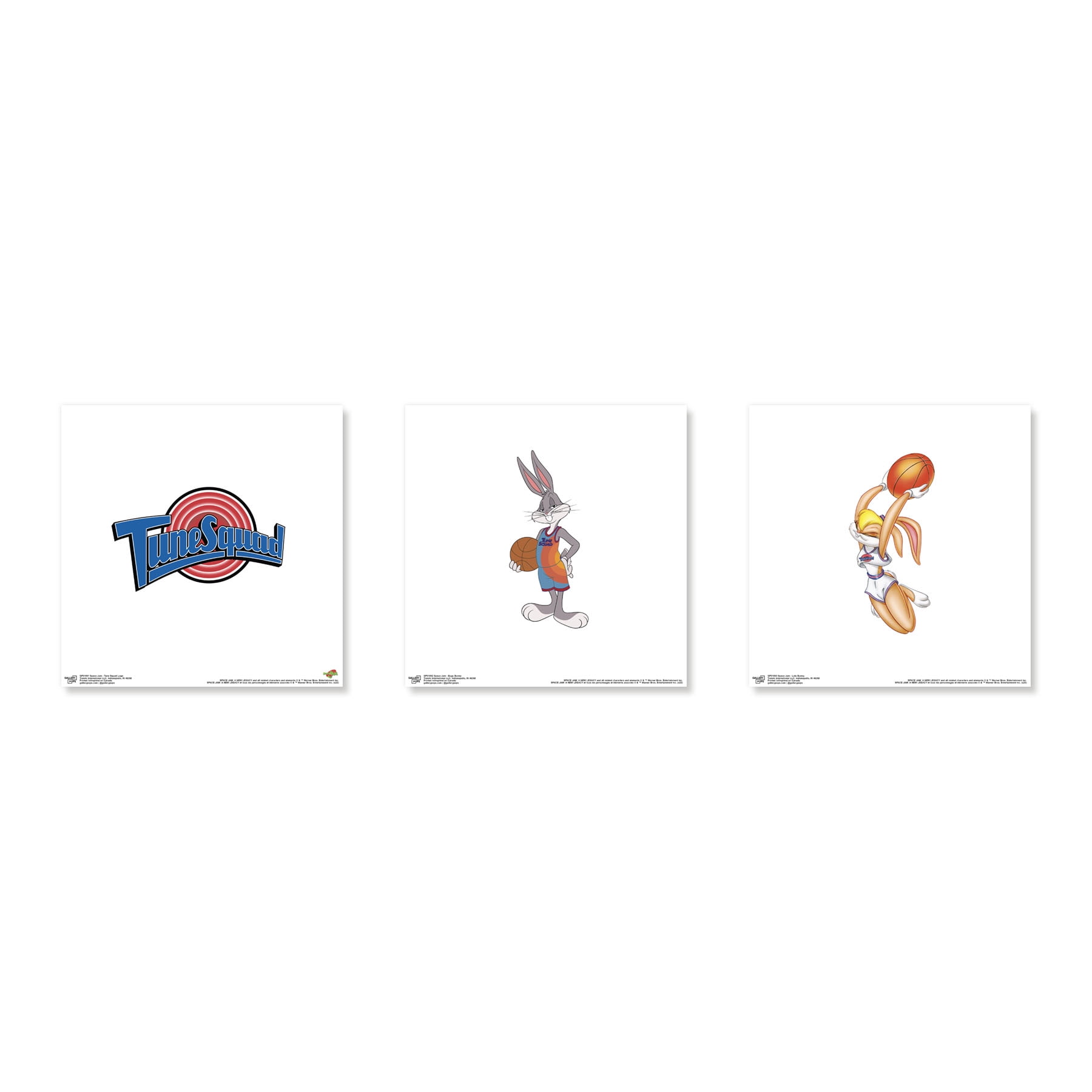 Gallery Pops Space Jam - Tune Squad Wall Art Bundle (3-Pack), Unframed ...