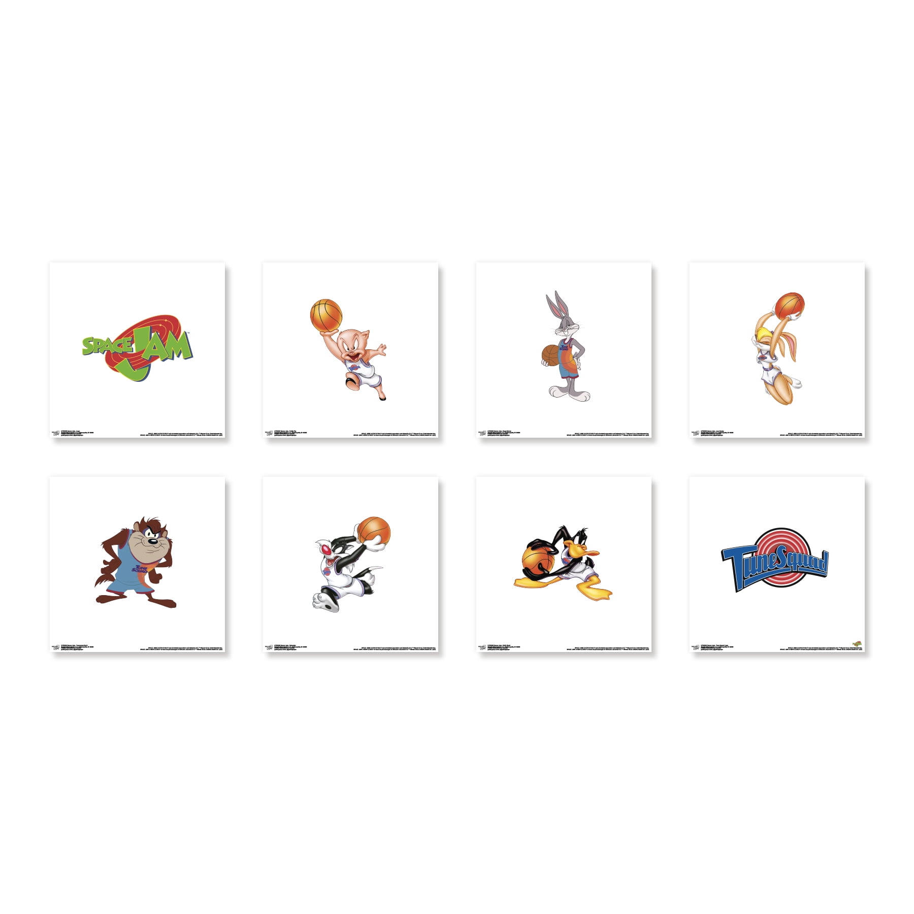 Gallery Pops Space Jam - Tune Squad Wall Art Bundle (8-Pack), Unframed ...