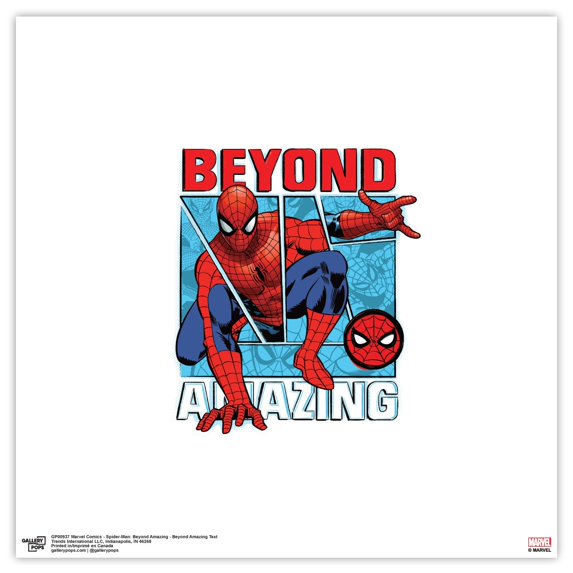 Gallery Pops Spider-Man: Beyond Amazing - Beyond Amazing Text Wall Art ...