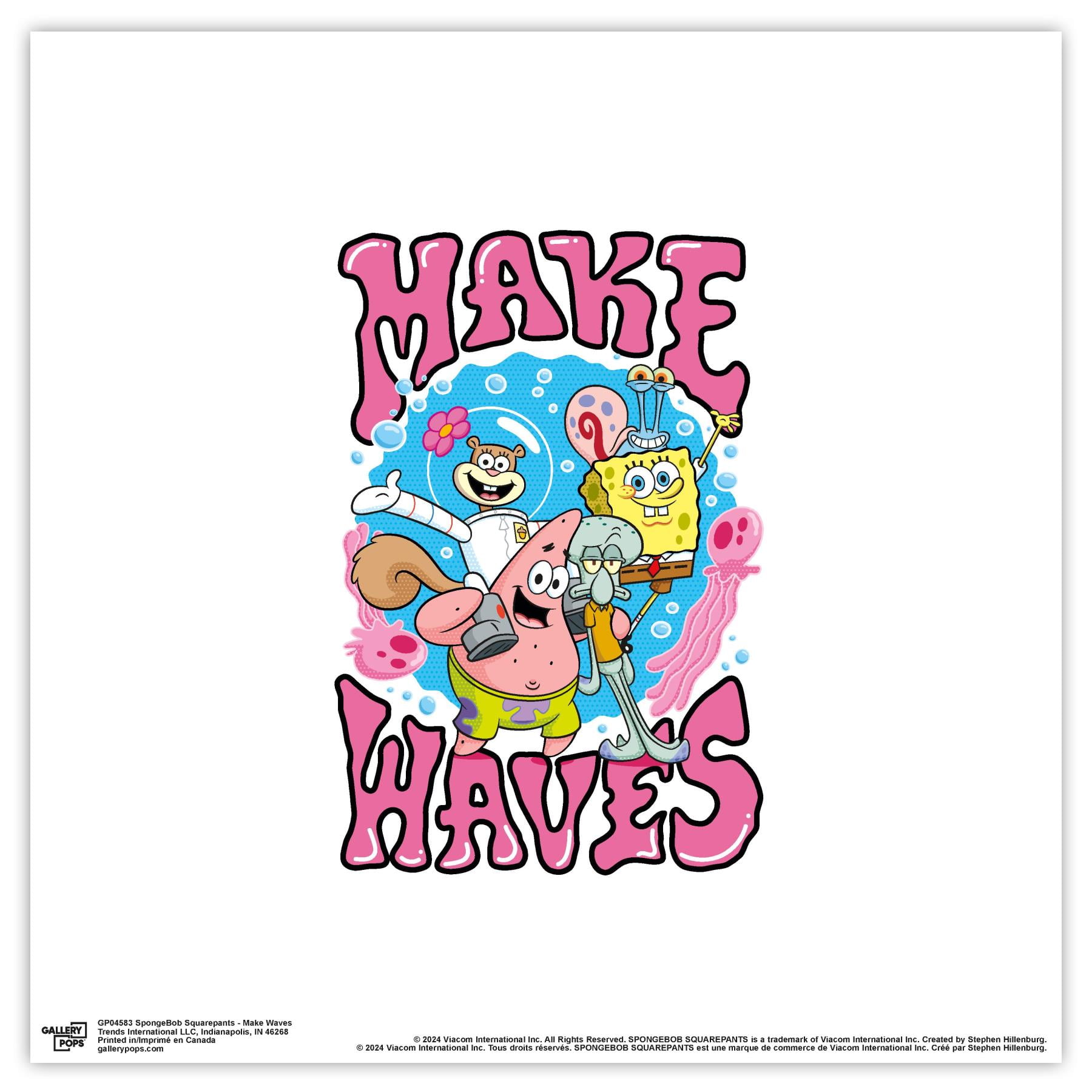 Gallery Pops SpongeBob Squarepants - Make Waves Wall Art, Unframed ...