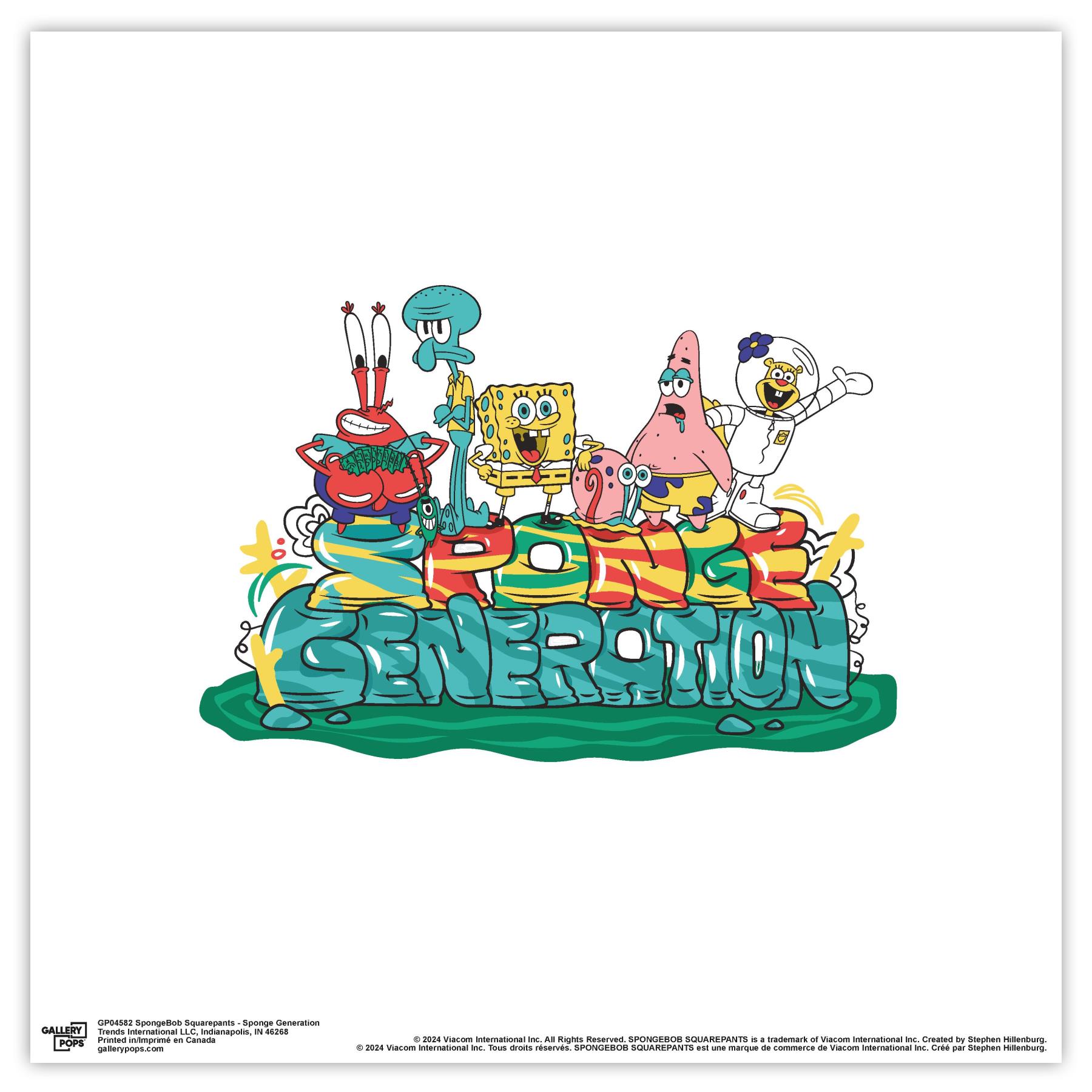 Gallery Pops SpongeBob Squarepants - Sponge Generation Wall Art ...
