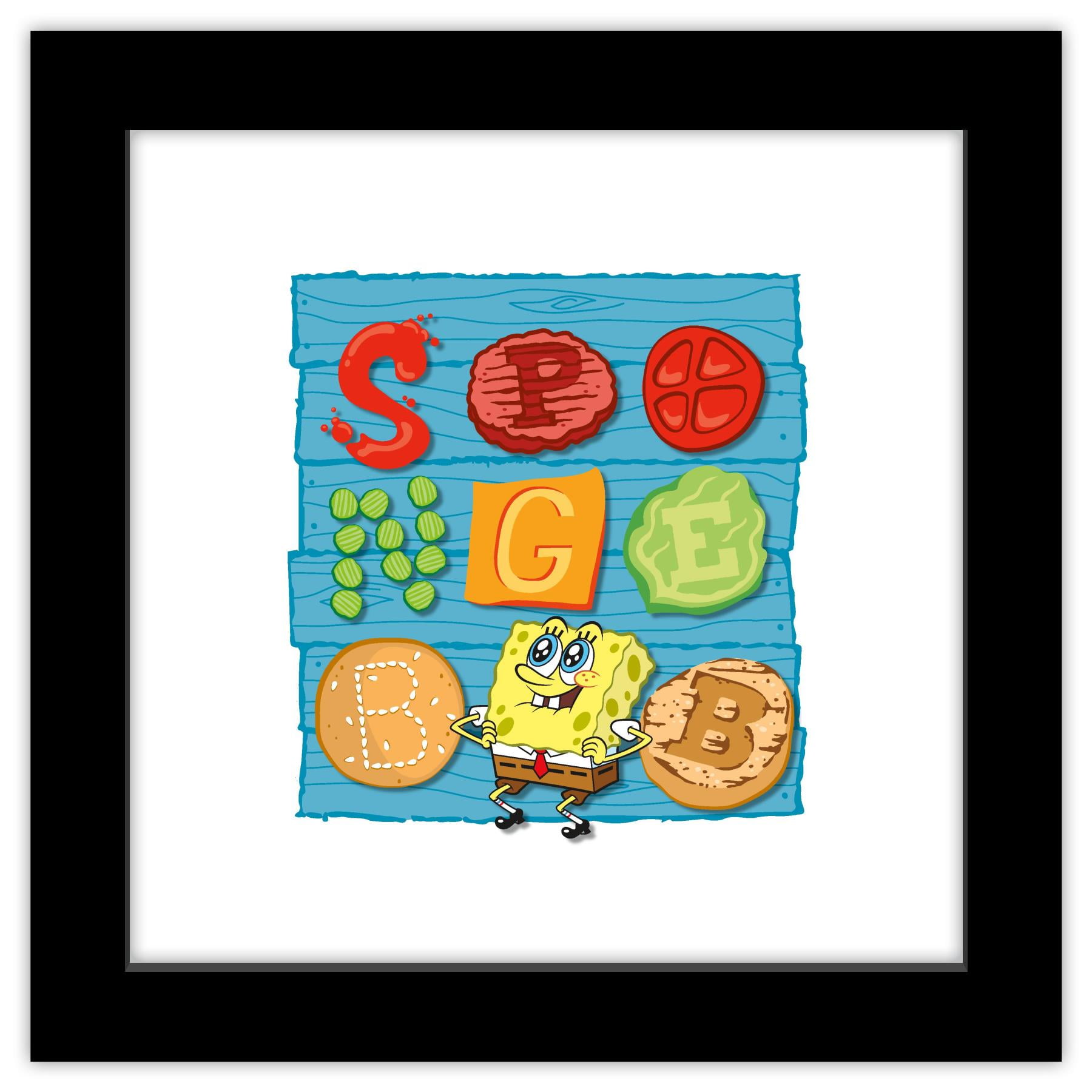 Gallery Pops SpongeBob Squarepants - SpongeBob Burger Text Wall Art ...