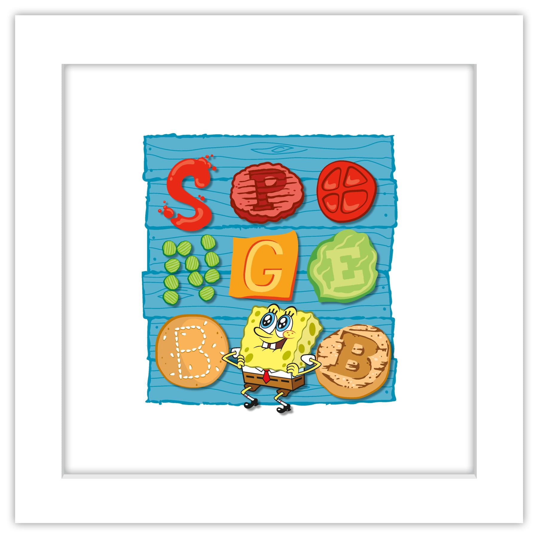 Gallery Pops SpongeBob Squarepants - SpongeBob Burger Text Wall Art ...