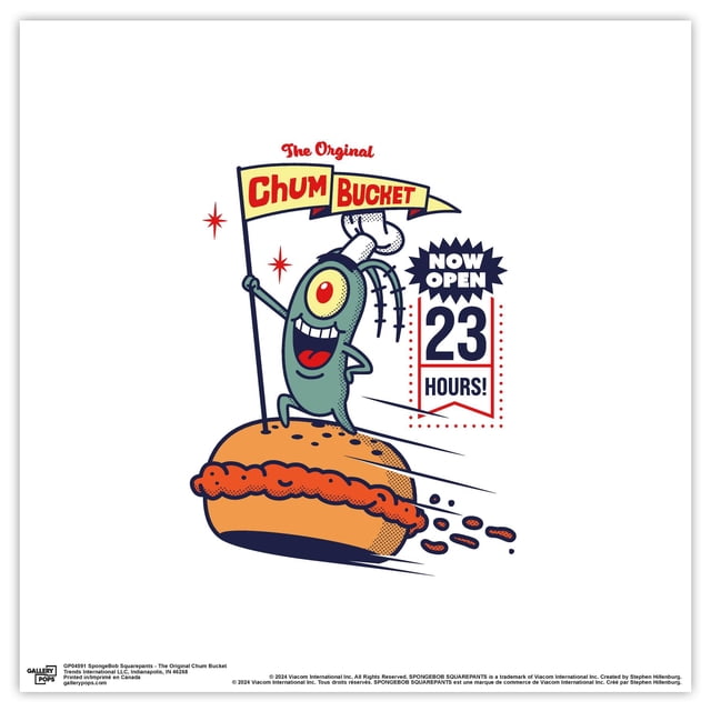 Gallery Pops SpongeBob Squarepants - The Original Chum Bucket Wall Art ...