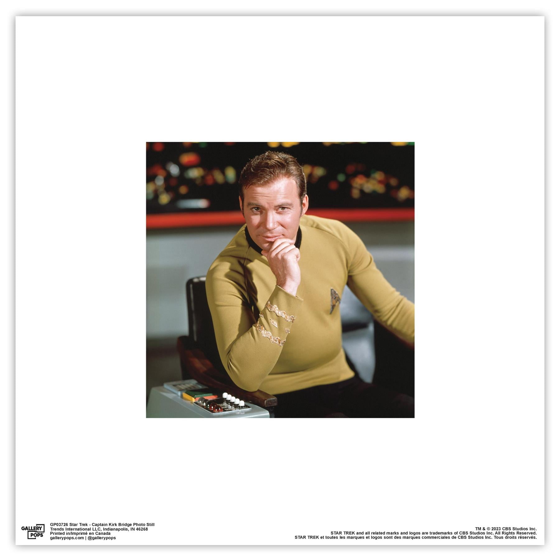 Gallery Pops Star Trek - Captain Kirk Bridge Photo Still Wall Art ...