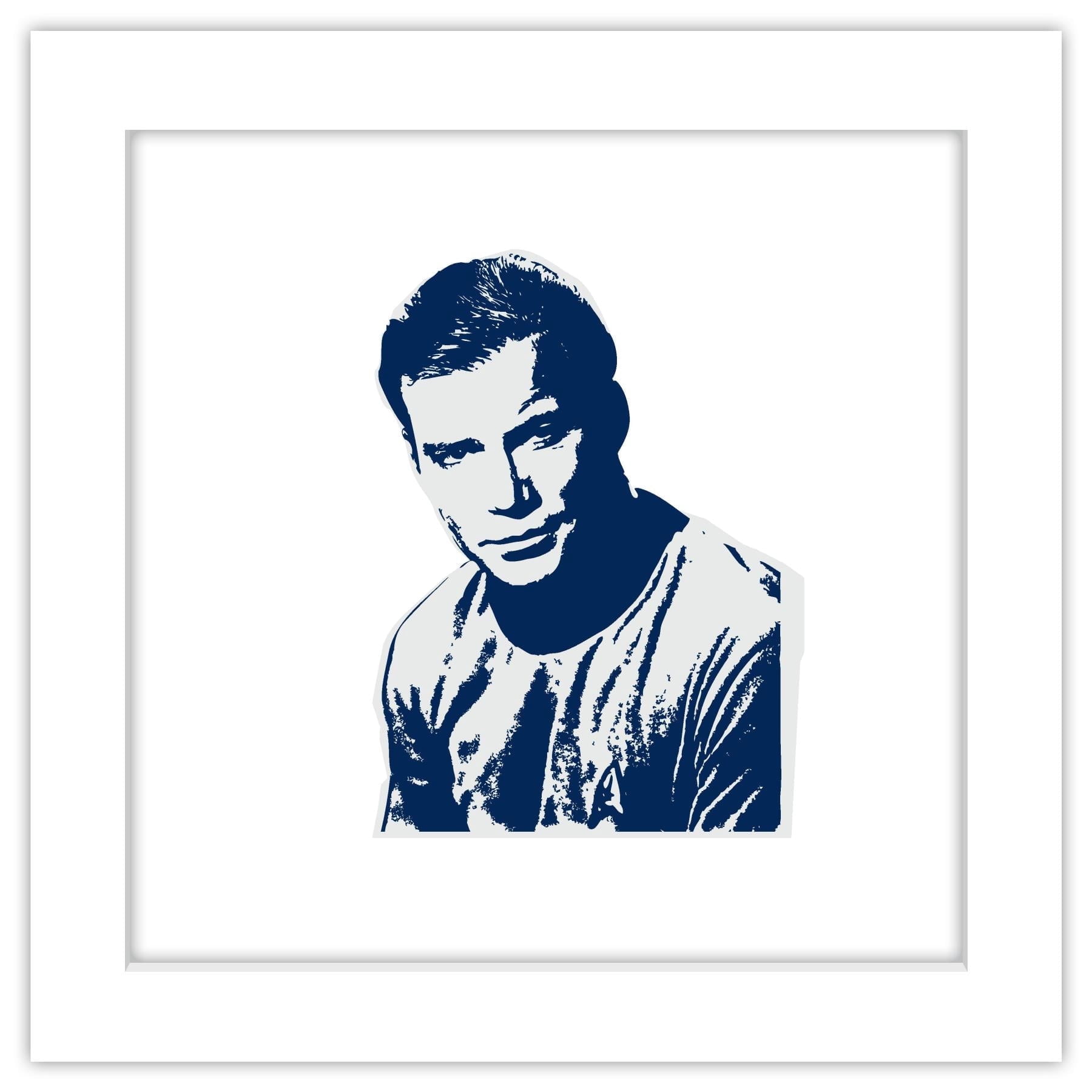 Gallery Pops Star Trek - Captain Kirk Stylized Portrait Wall Art, White ...