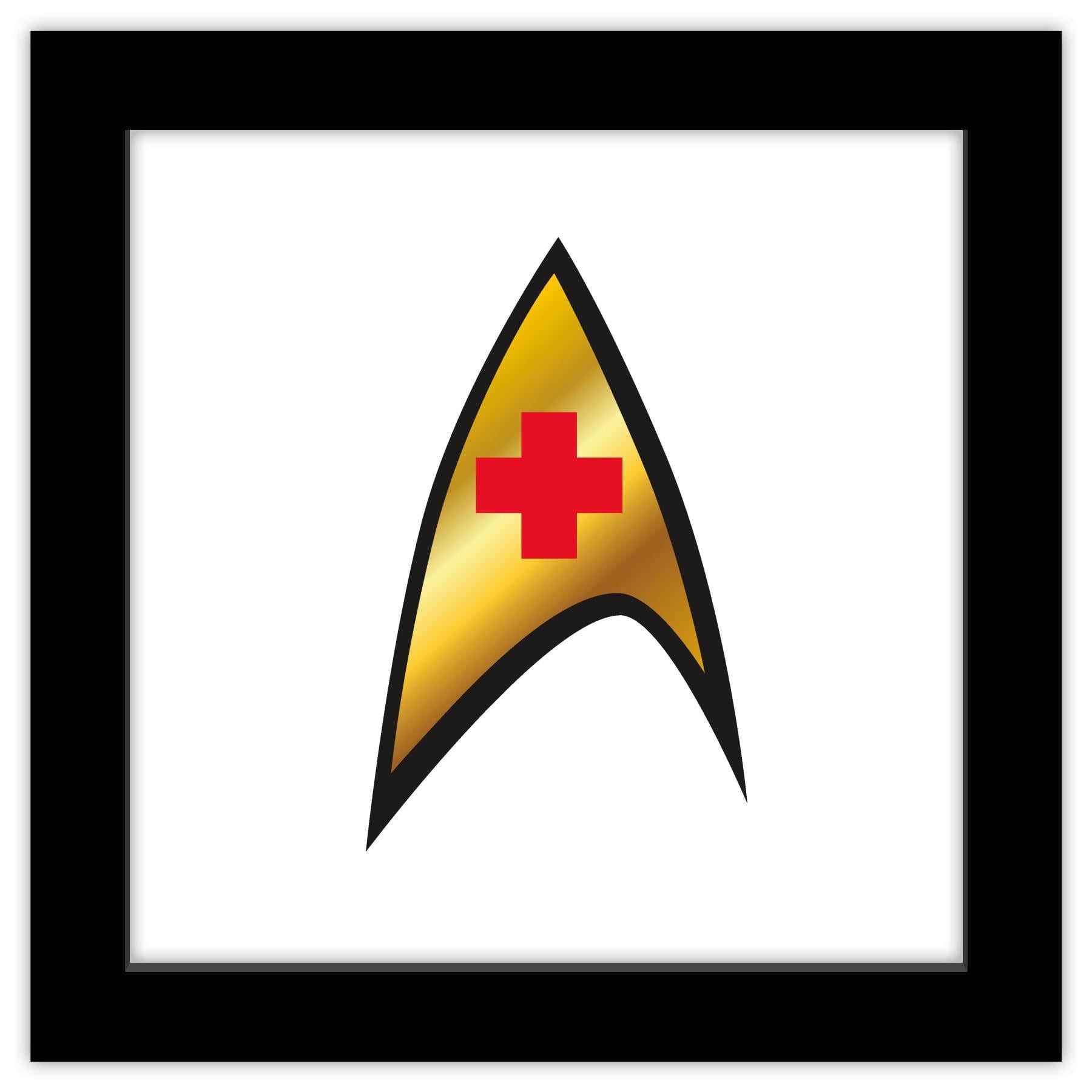 Gallery Pops Star Trek - Medical Insignia Wall Art, Black Framed ...