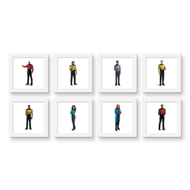 Gallery Pops Star Trek: The Next Generation - Crew Wall Art Bundle (8 ...