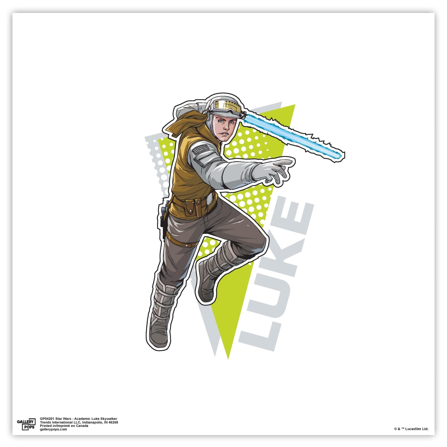 Gallery Pops Star Wars - Academic Luke Skywalker Wall Art, Unframed ...