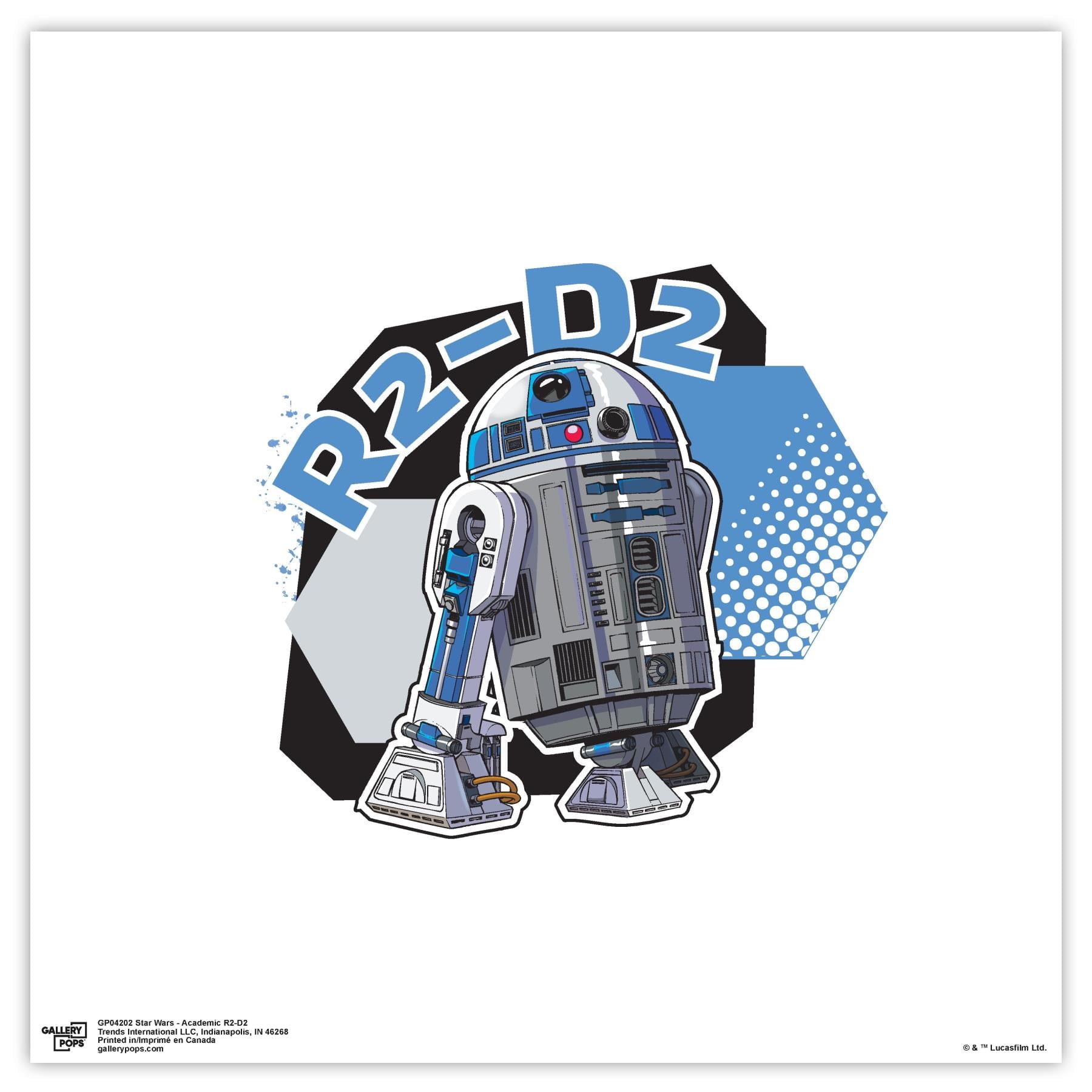 Gallery Pops Star Wars - Academic R2-D2 Wall Art, Unframed Version, 12 ...