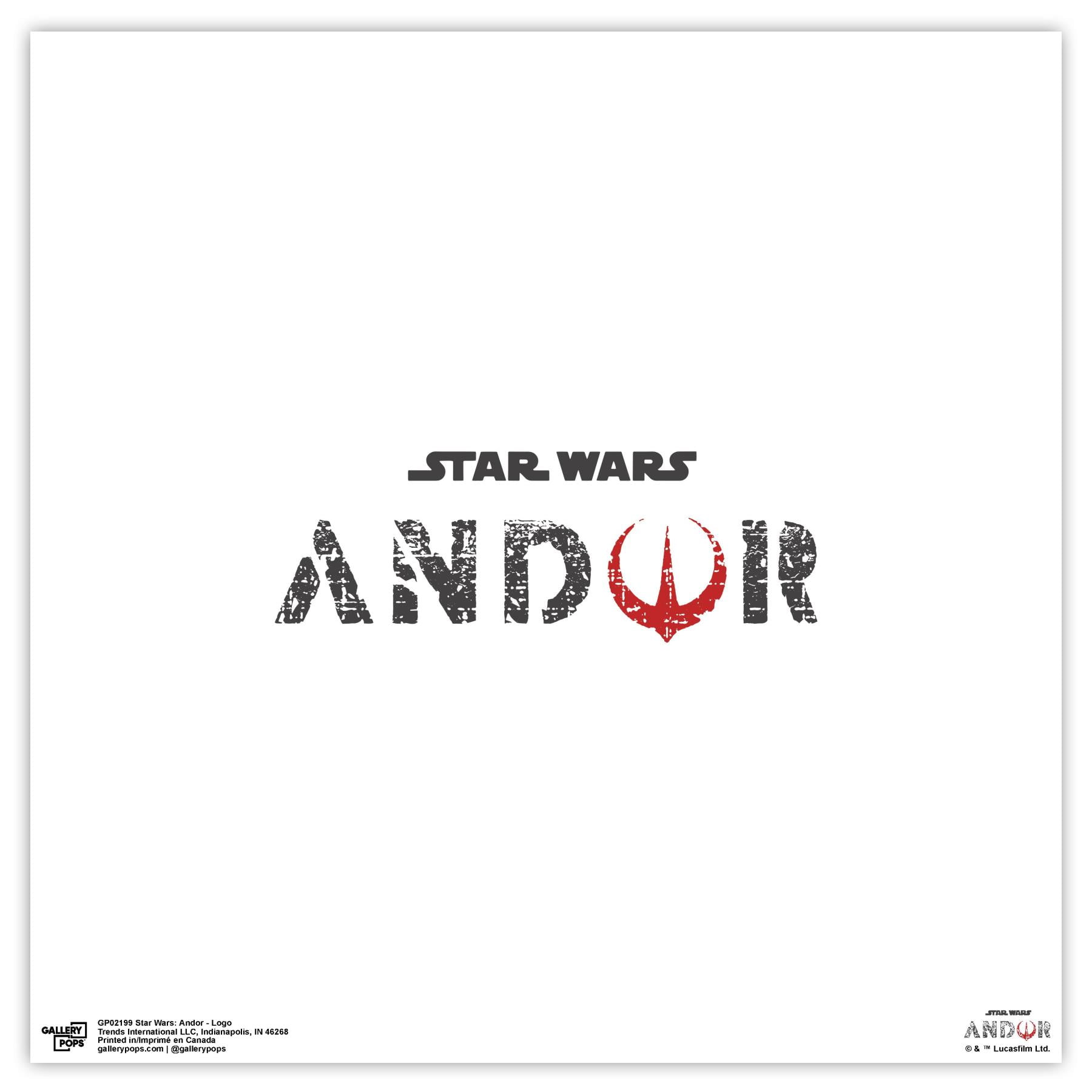 Gallery Pops Star Wars: Andor - Logo Wall Art, Unframed Version, 12" x ...