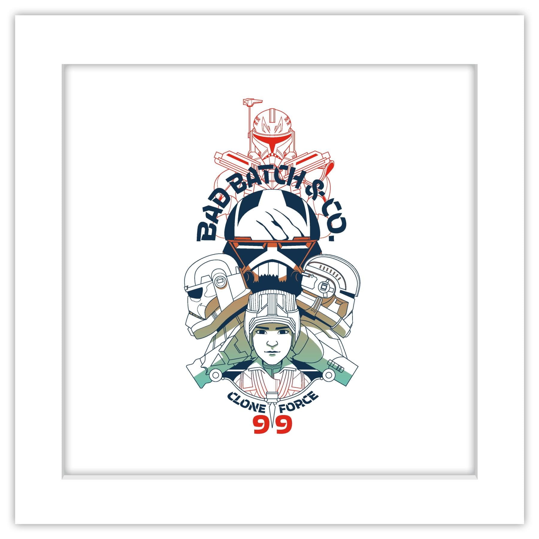 Gallery Pops Star Wars: Bad Batch - Clone Force 99 Badge Wall Art ...