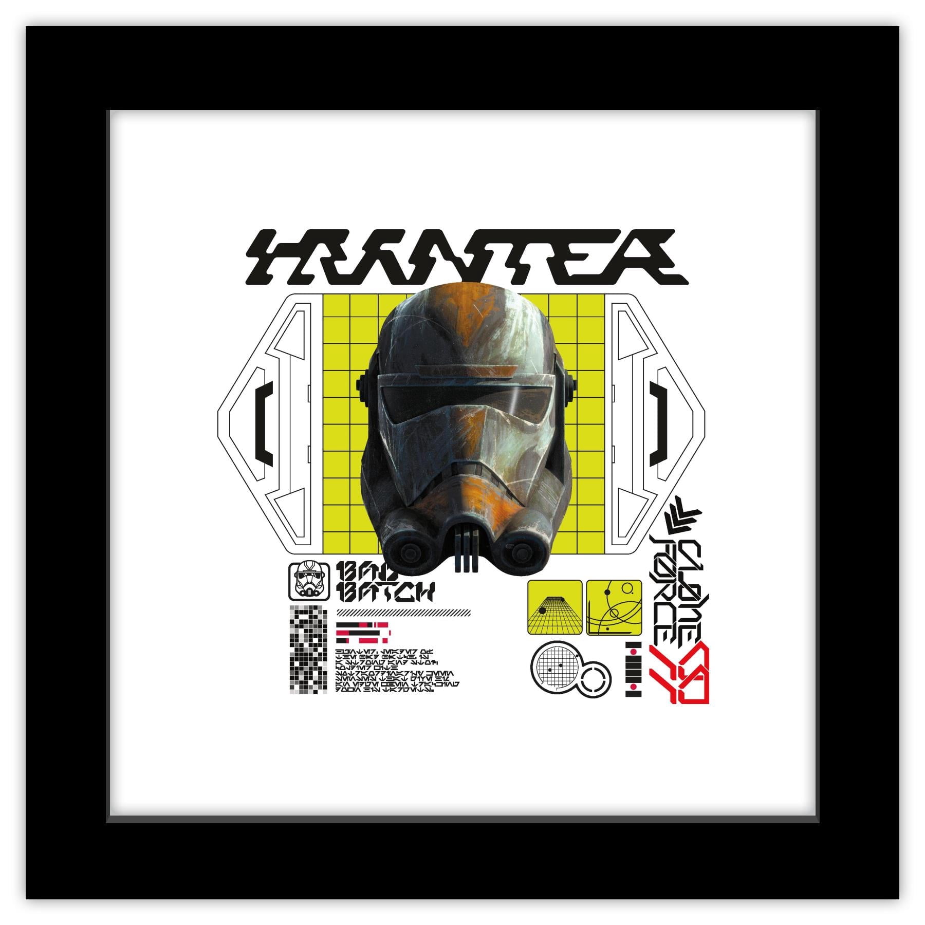 Gallery Pops Star Wars: Bad Batch - Hunter Clone Trooper Wall Art ...