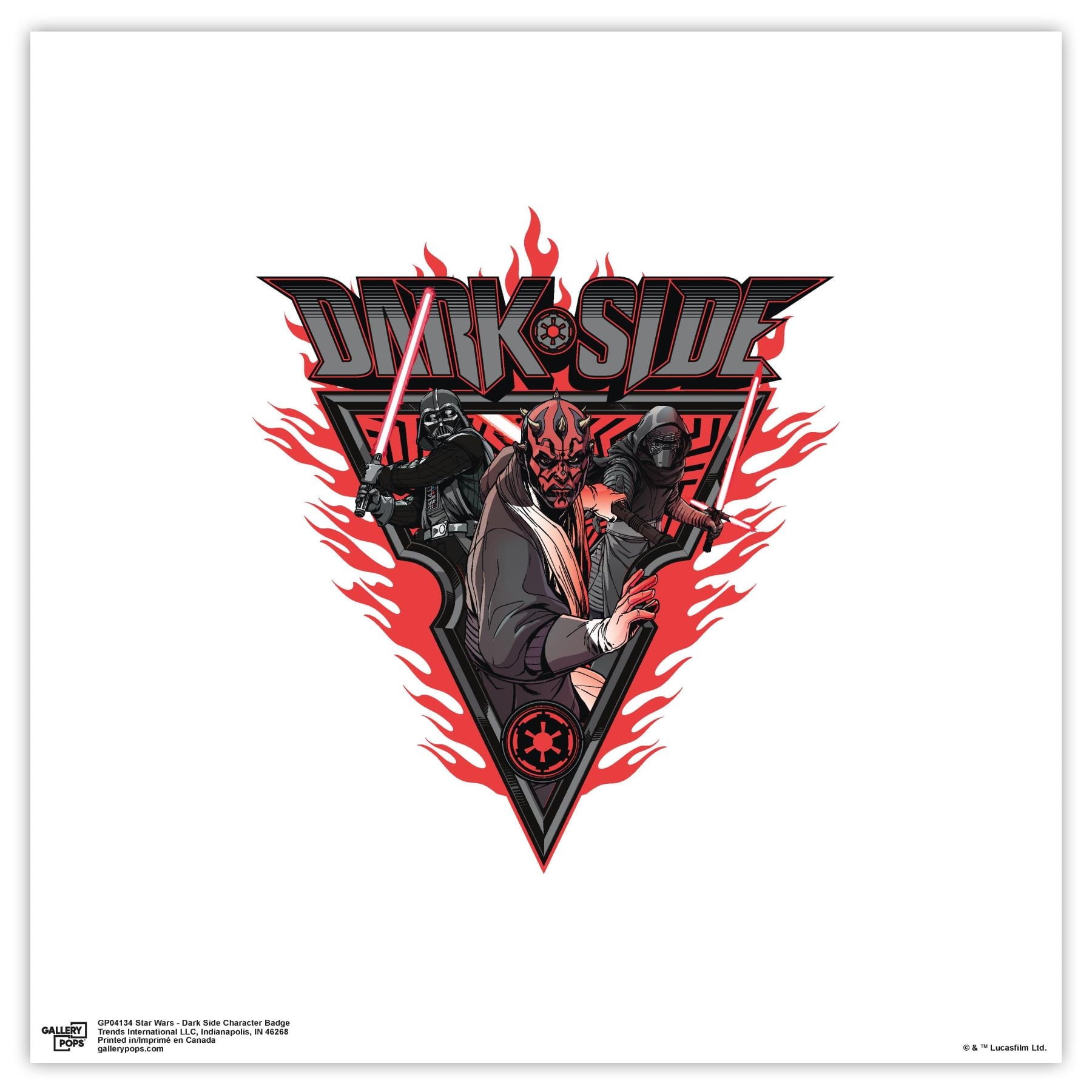 Gallery Pops Star Wars - Dark Side Character Badge Wall Art, Unframed ...