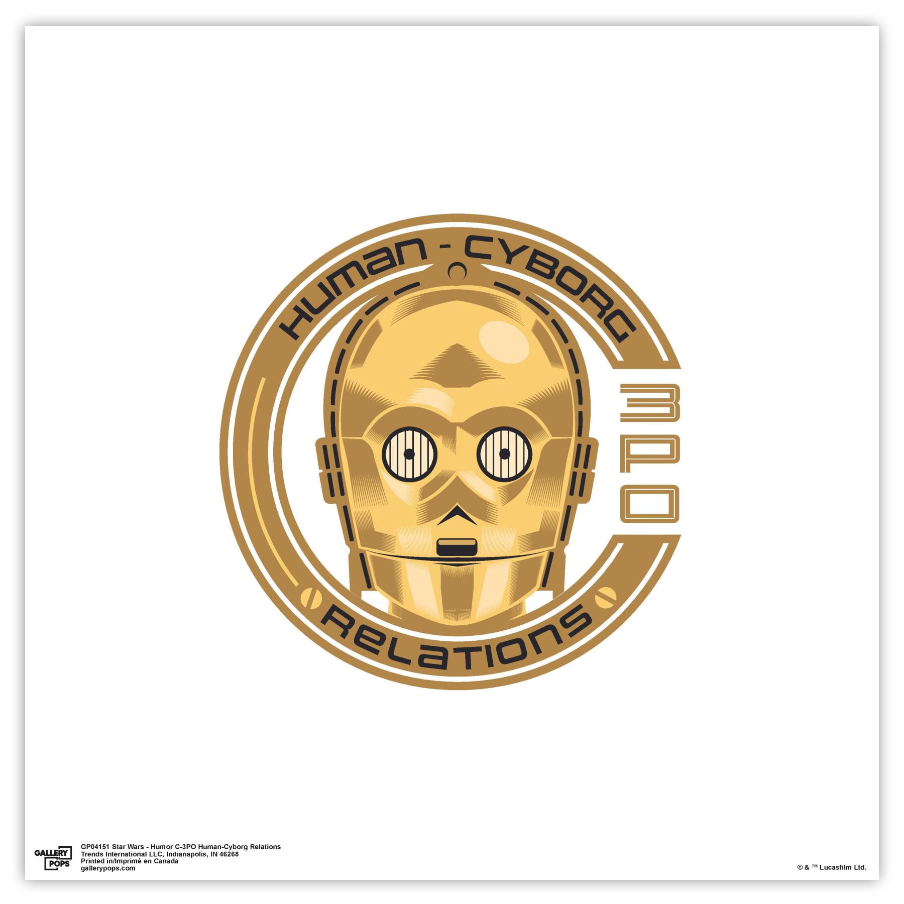 Gallery Pops Star Wars - Humor C-3PO Human-Cyborg Relations Wall Art ...