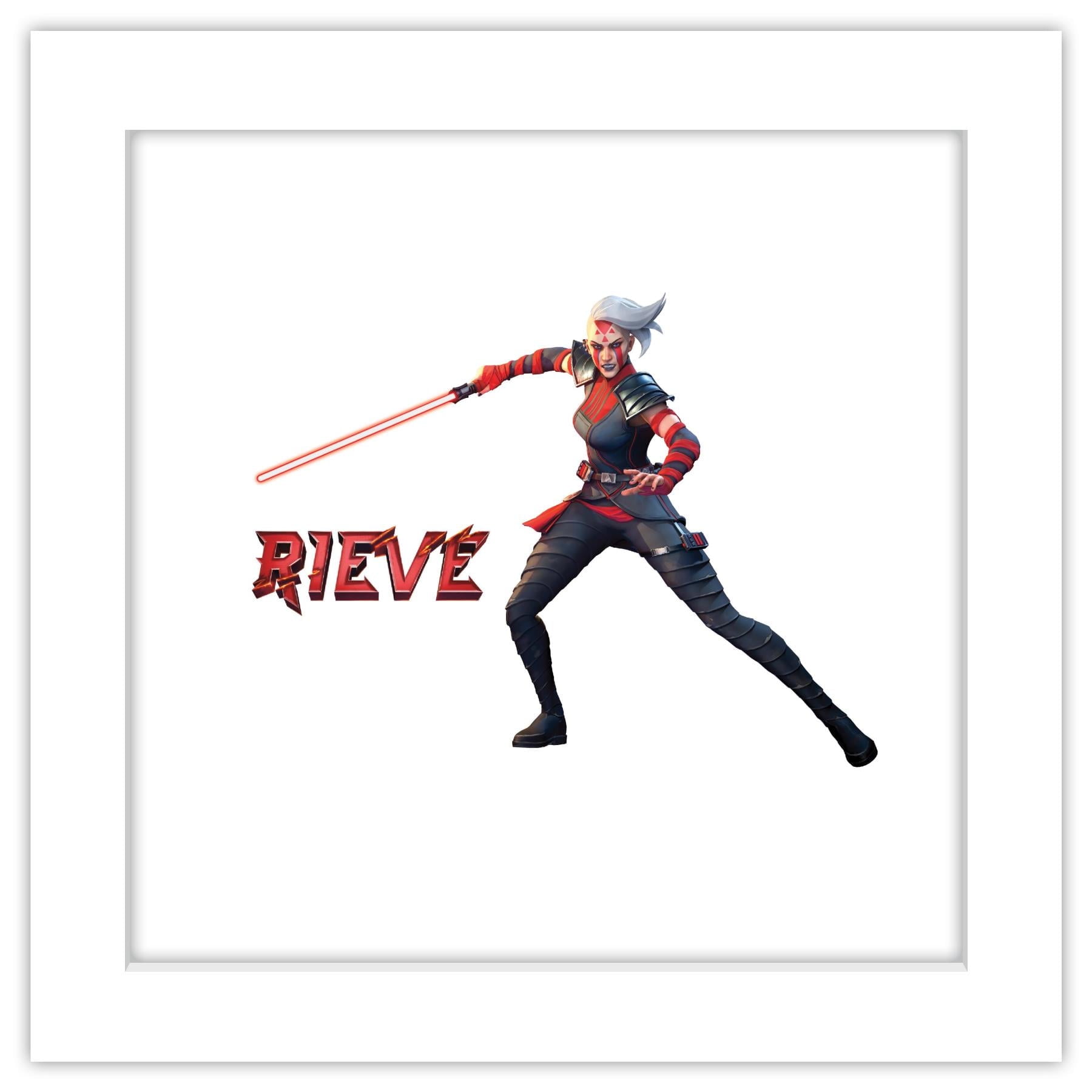 Gallery Pops Star Wars: Hunters - Rieve Wall Art, White Framed Version ...